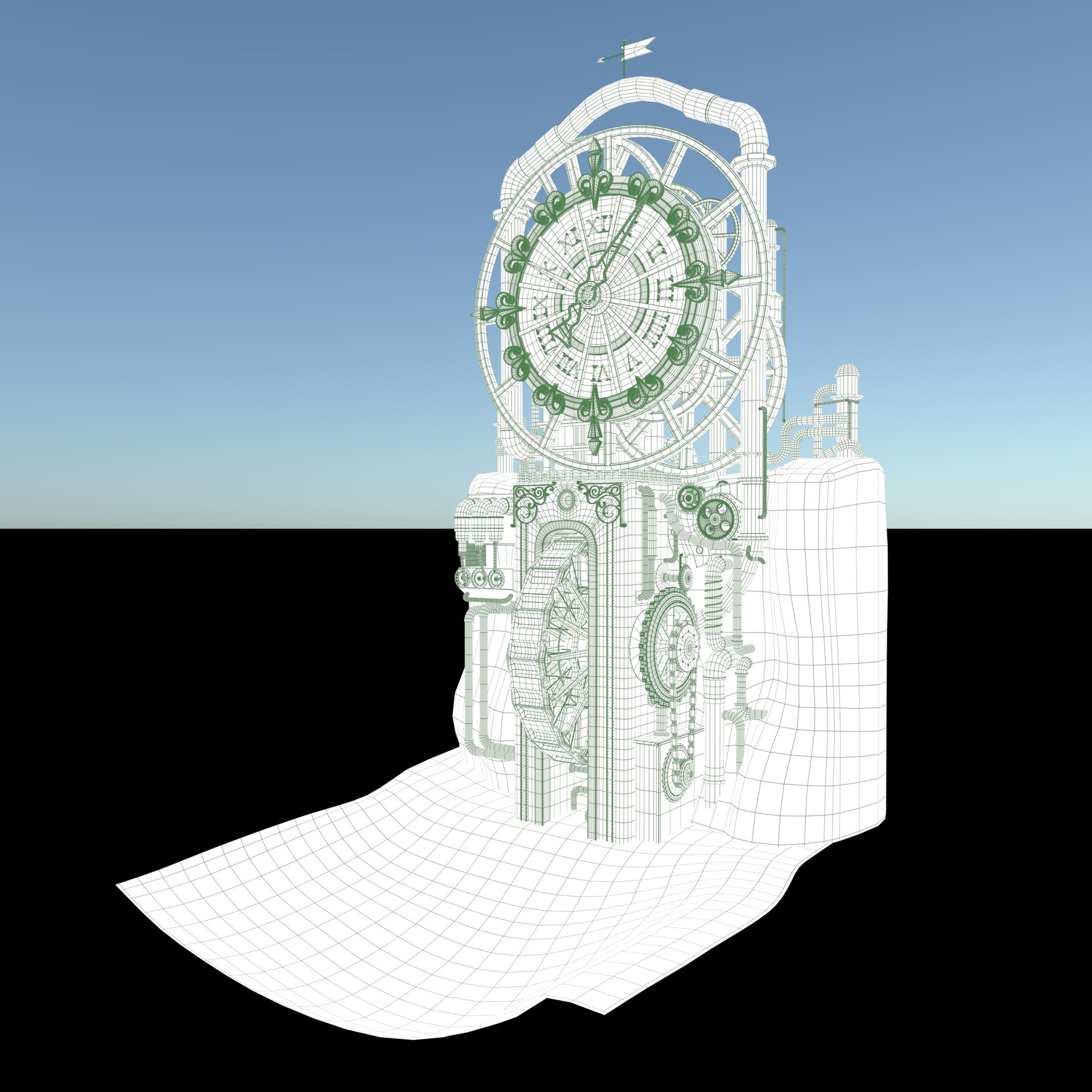 Eros Haro - Steampunk clock