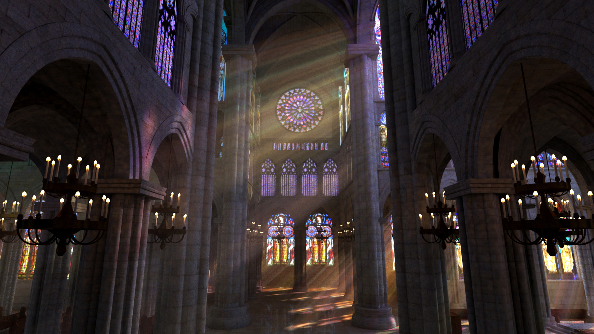 Gothic Cathedral Interior