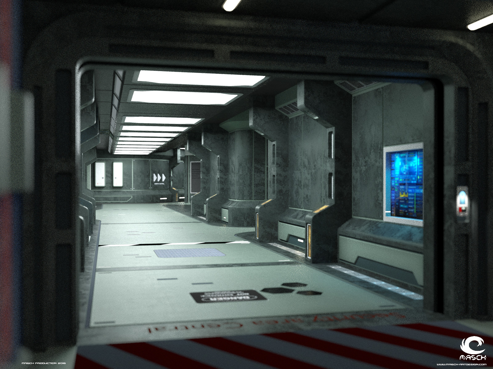 ArtStation - Space Ship command gang