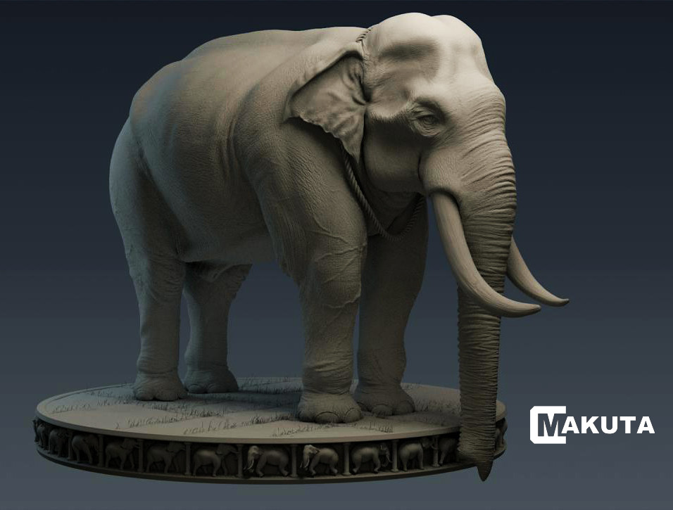 ArtStation - Baahubali beginning Elephant and Breakdown