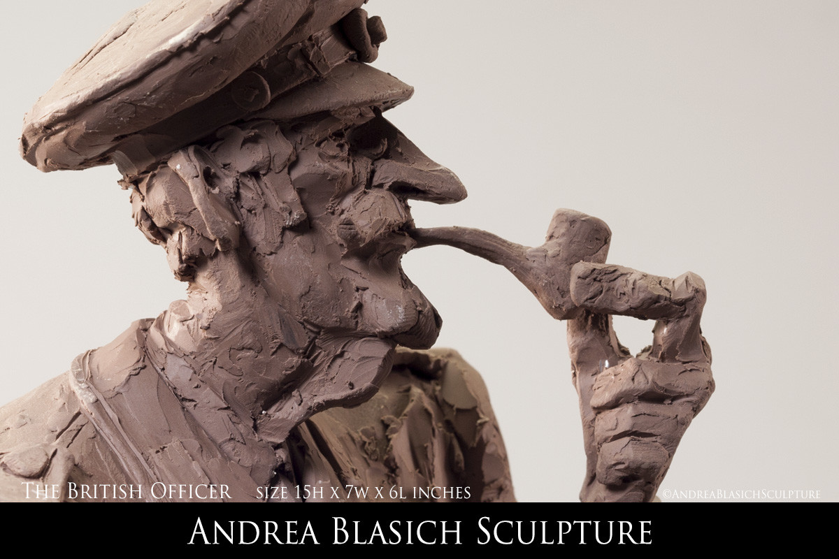 ArtStation - The British Officer - Clay sculpture