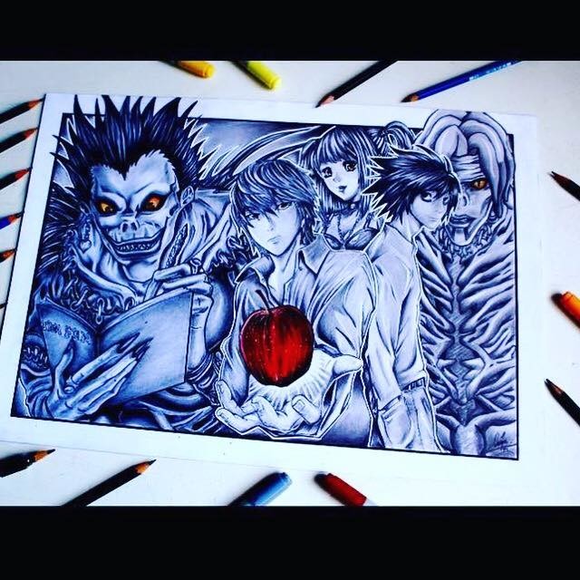 ArtStation - Death note fanart made by our member tijums