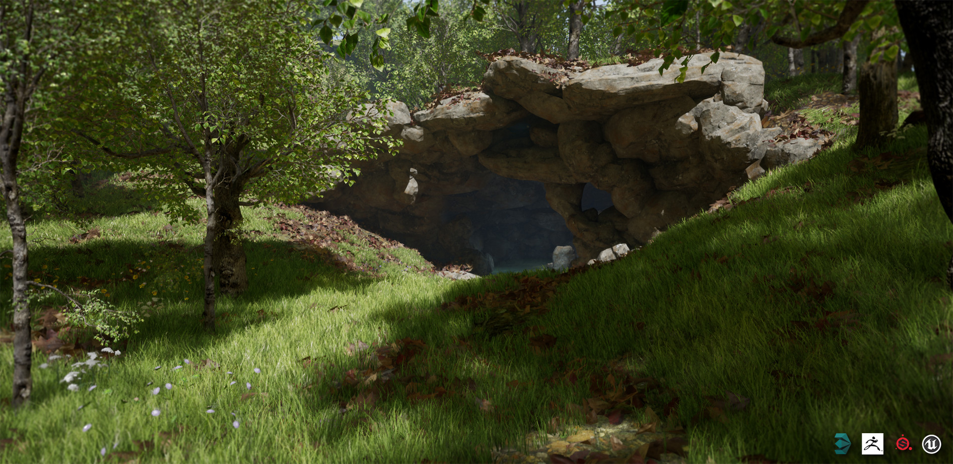 ArtStation - Cave Scene - UE4 leveling study