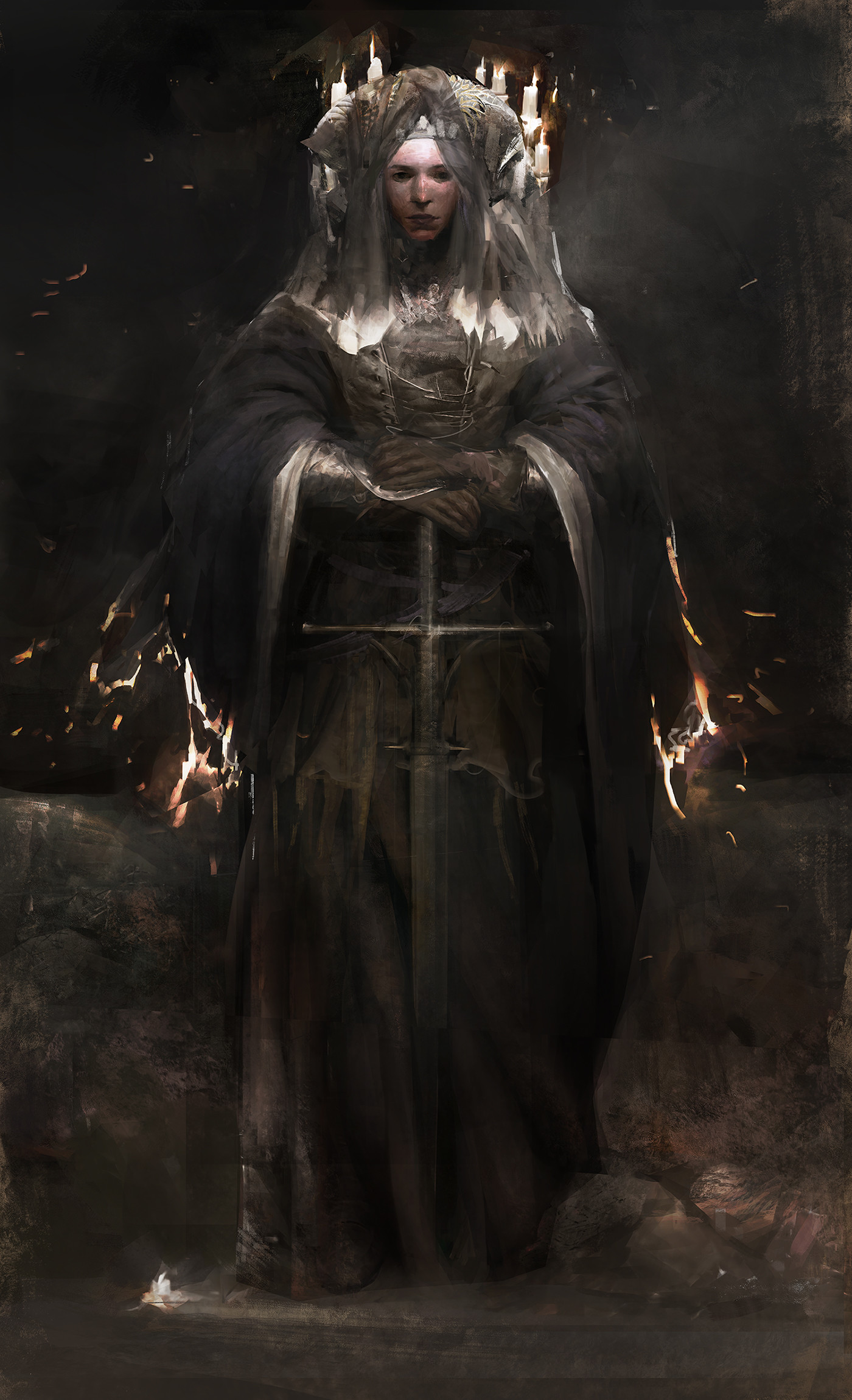 ArtStation - lady with sword