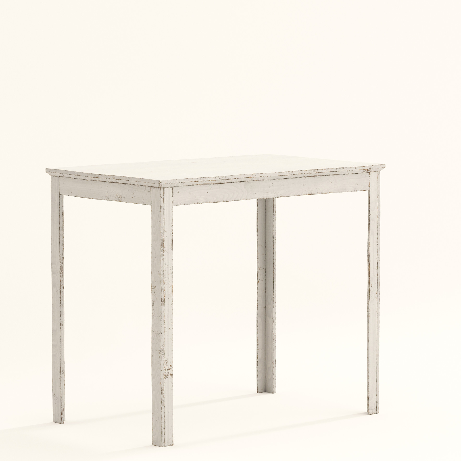 Mirko Venturi - Old white painted wood table