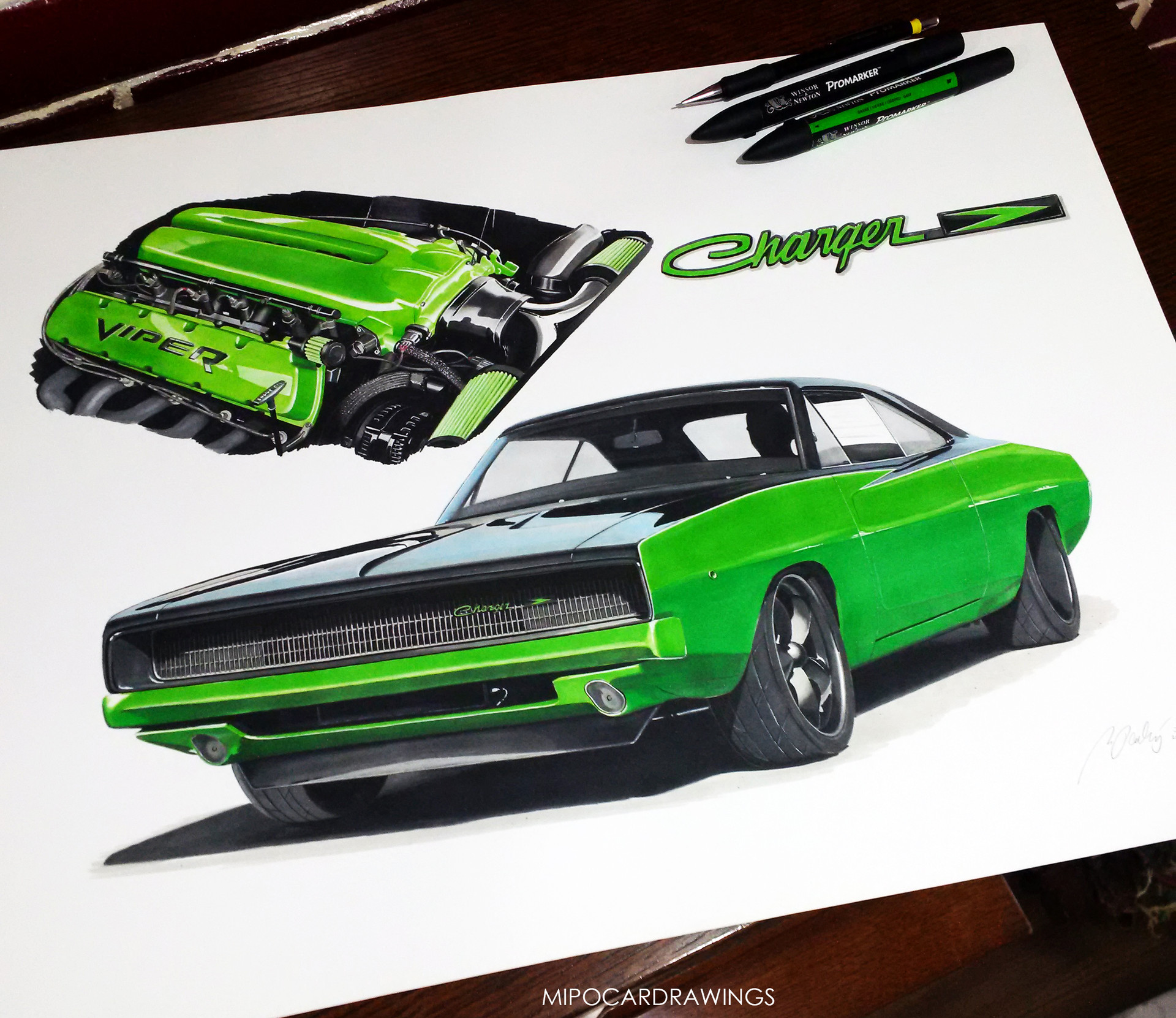 ArtStation - Dodge Charger 1968