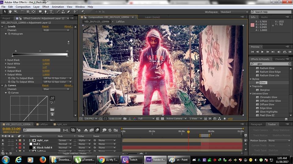 flash after effects