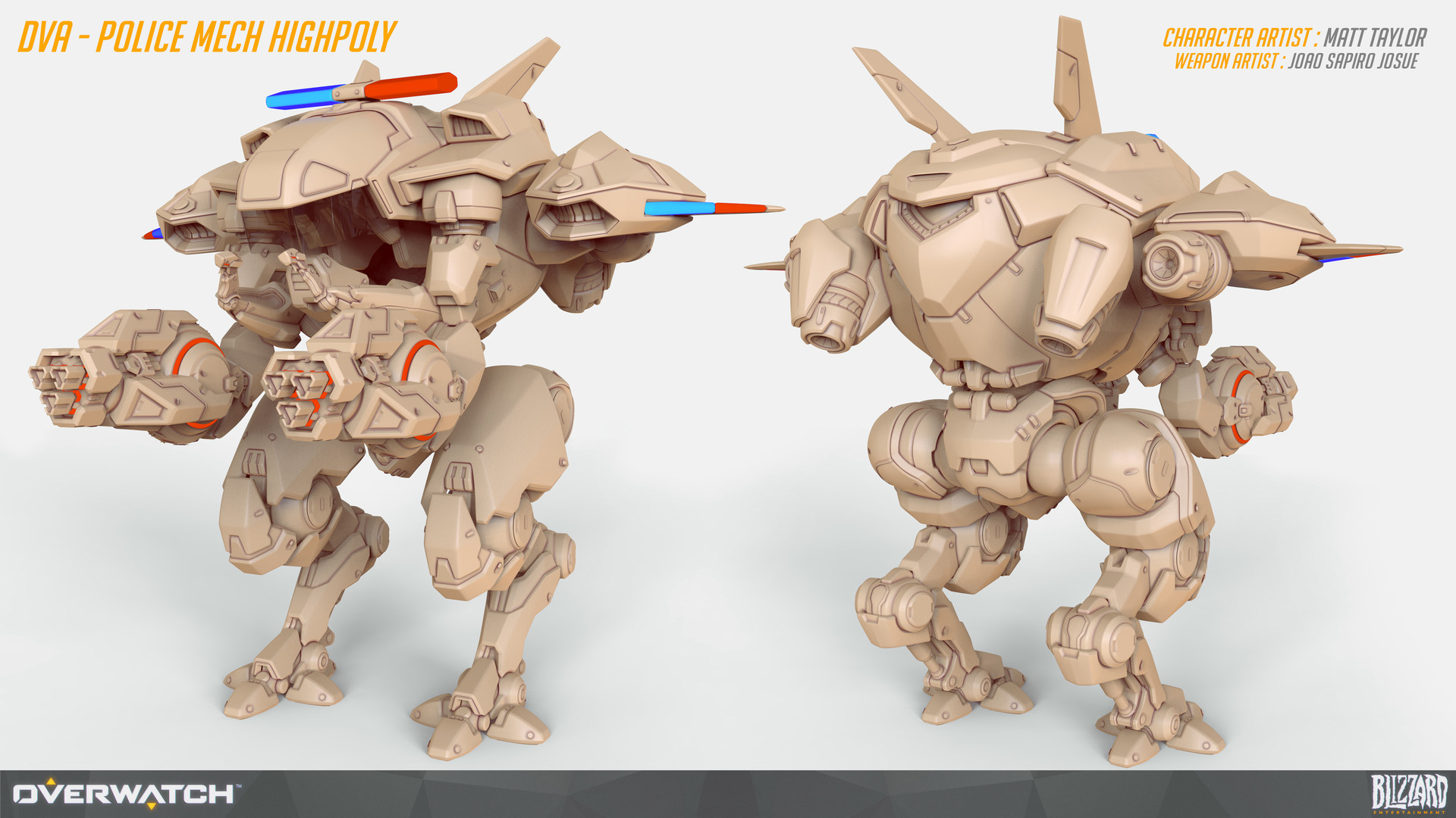 ArtStation - Overwatch - DVA - Policemech