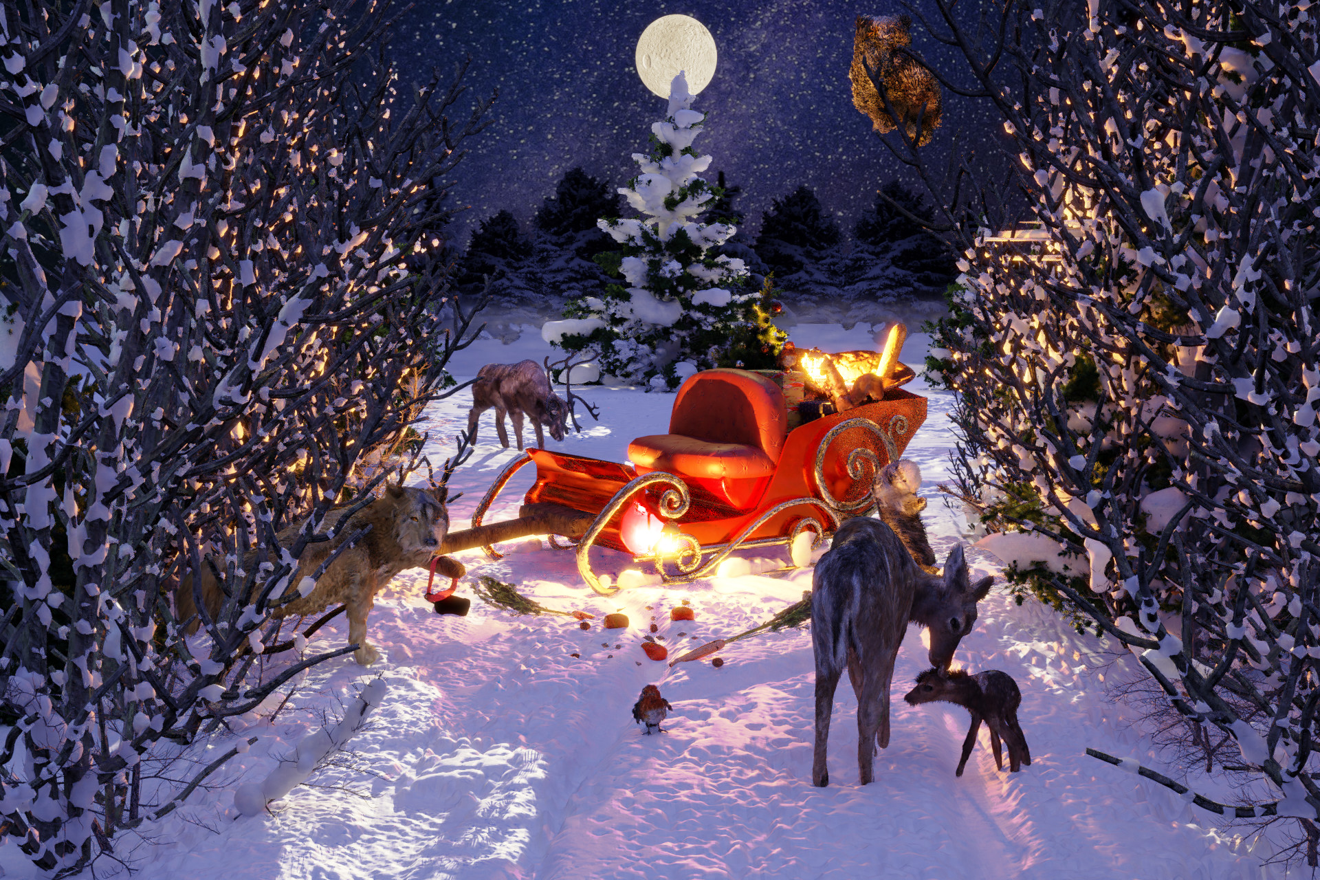 ArtStation - Christmas of the Animals