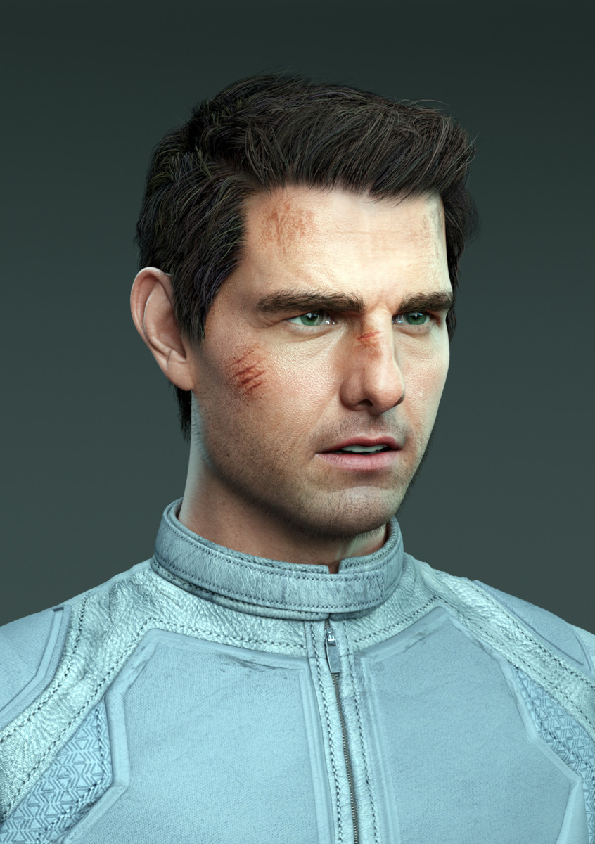 ArtStation - portrait of Tom Cruise