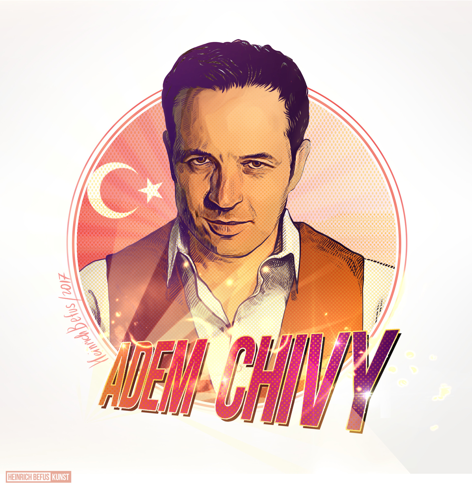 ArtStation - Adem Chivi ( my Turkish friend ) portrait