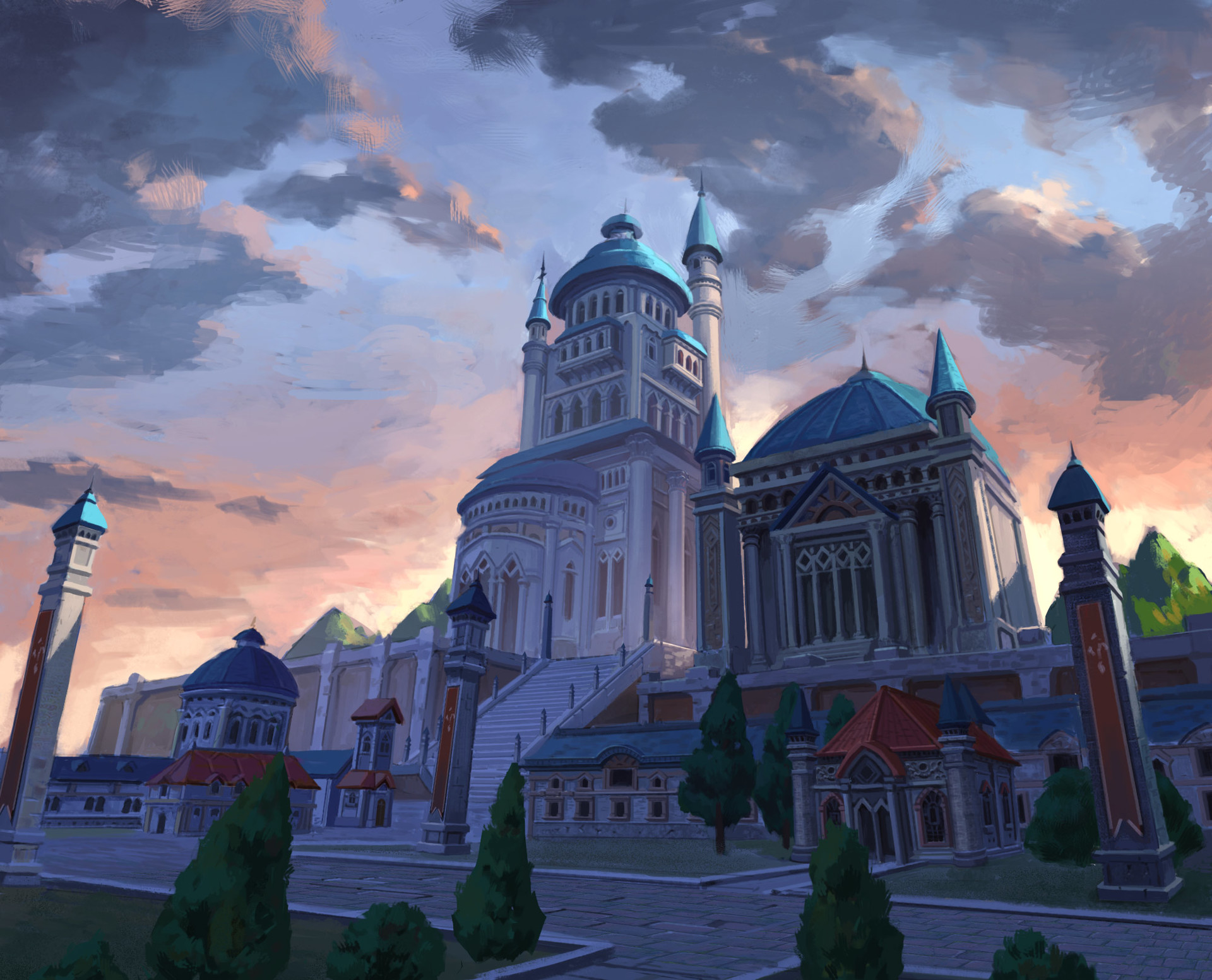 ArtStation - main city in middle ages