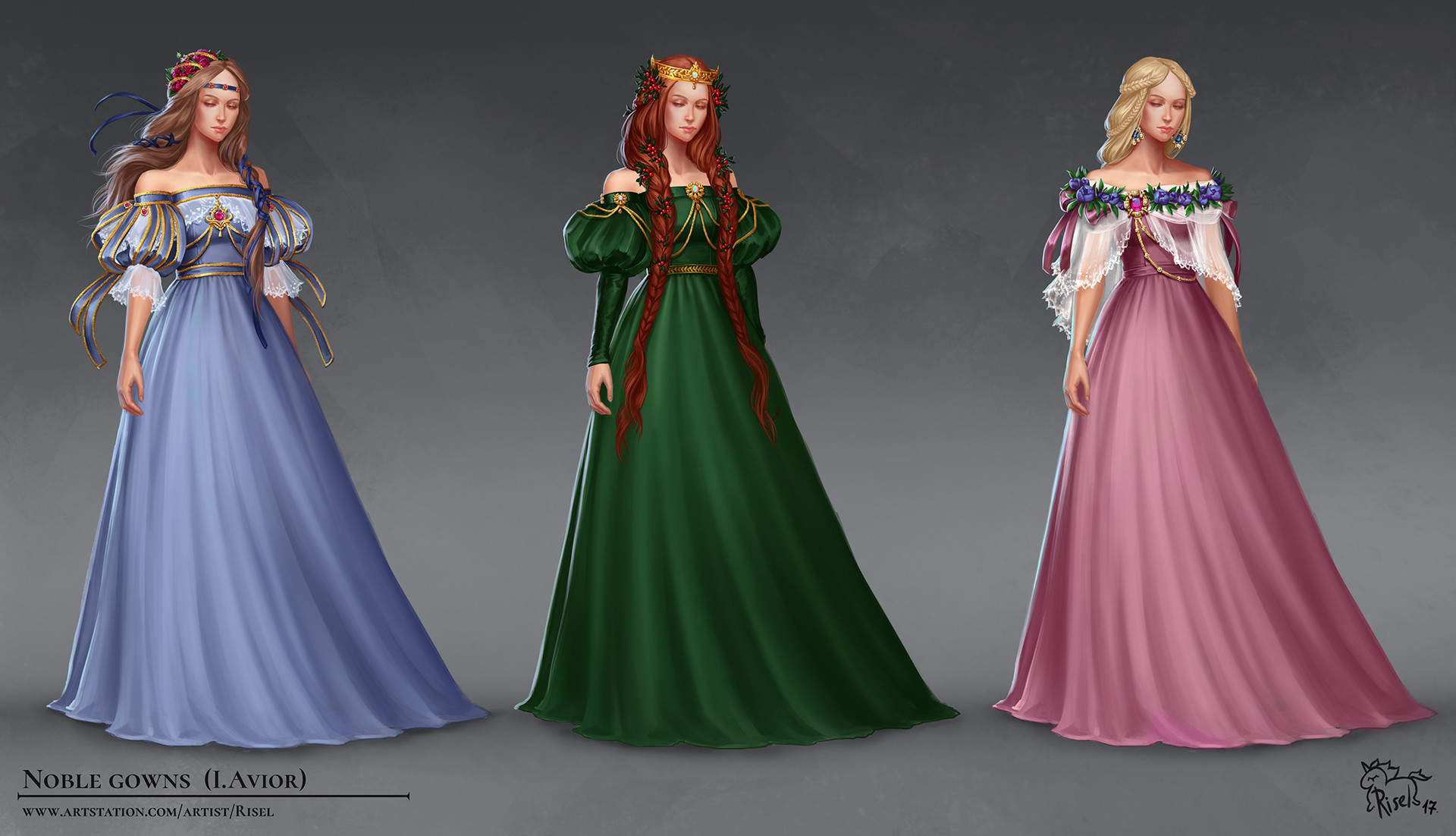 ArtStation - Noble gowns (I.Avior)