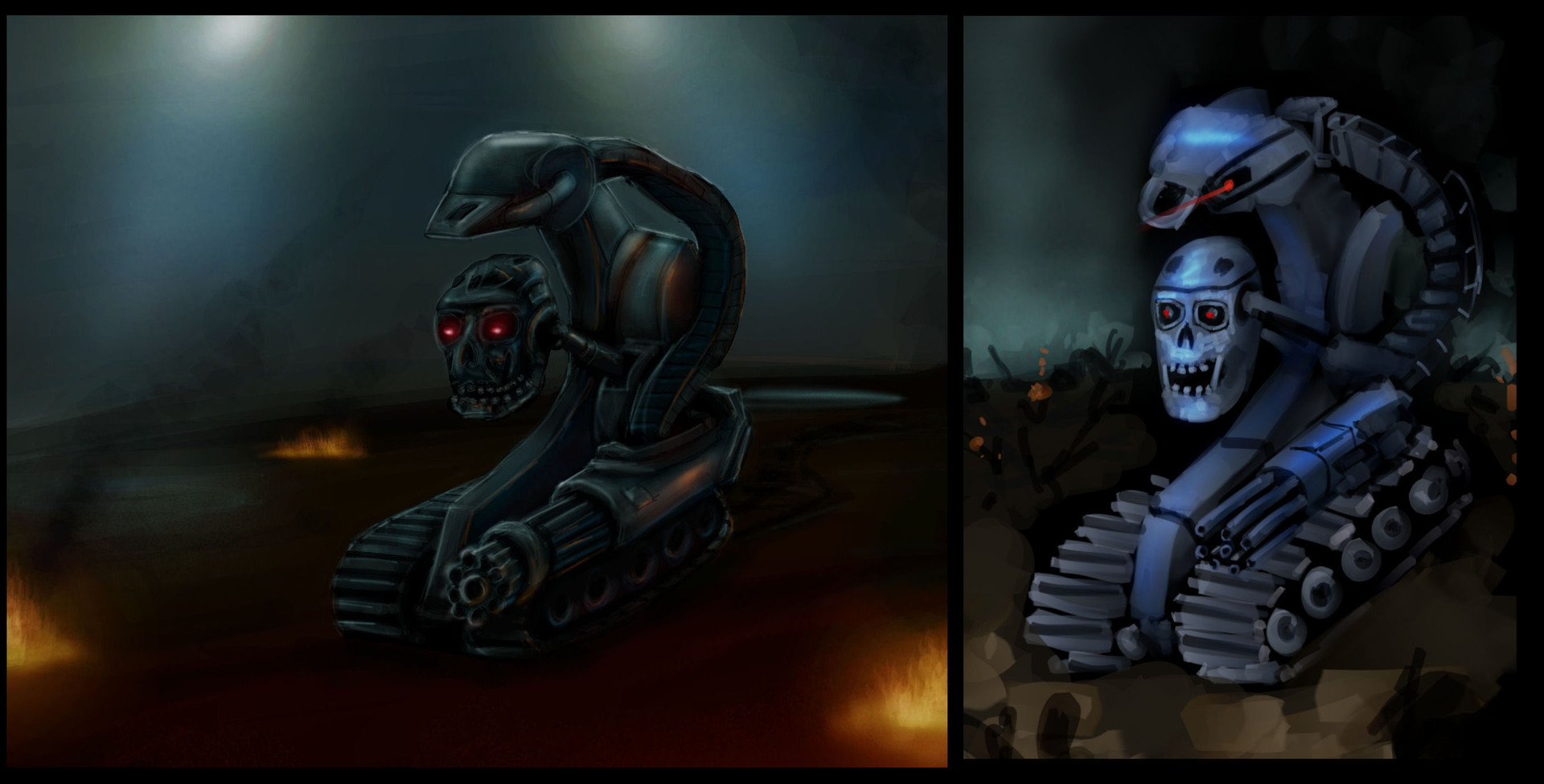 ArtStation - TWIN V TWIN Terminator Droid