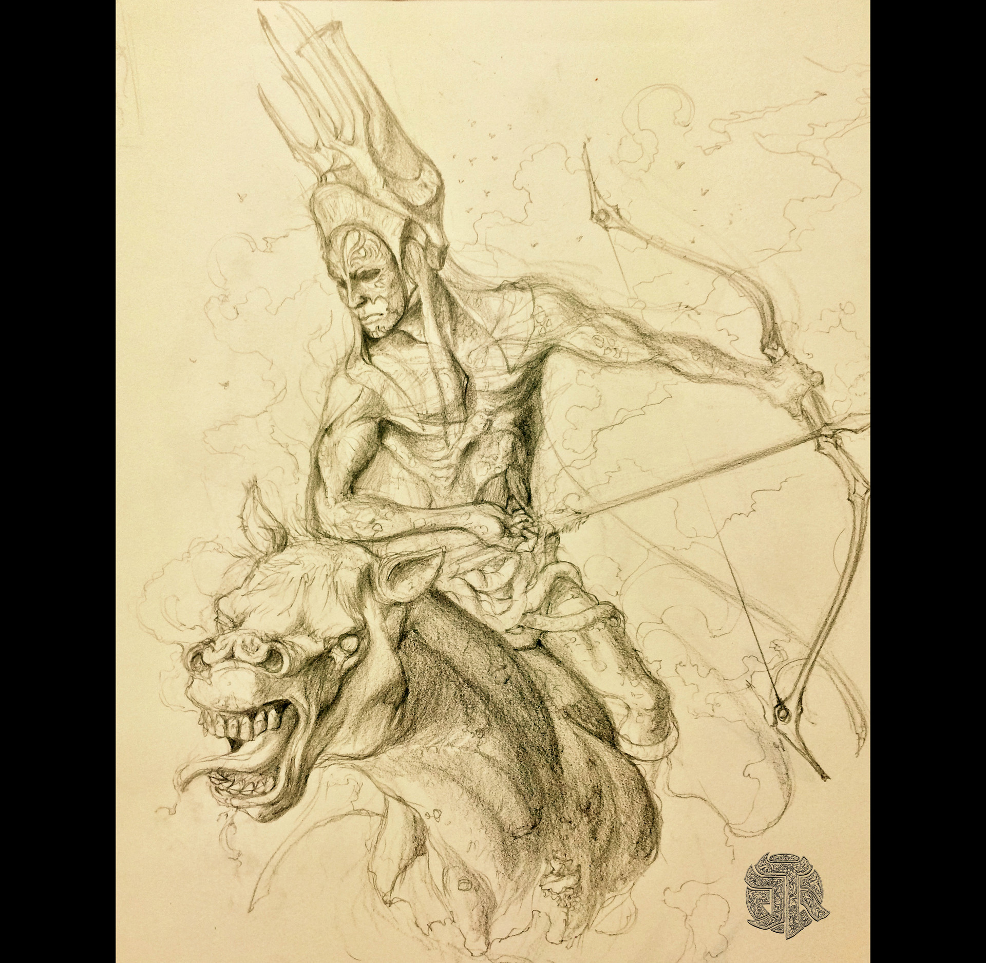 Pestilence Horseman Drawing