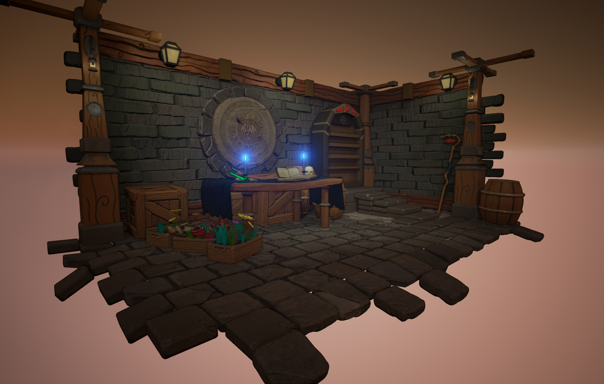 ArtStation - Wizard Desk Stylized