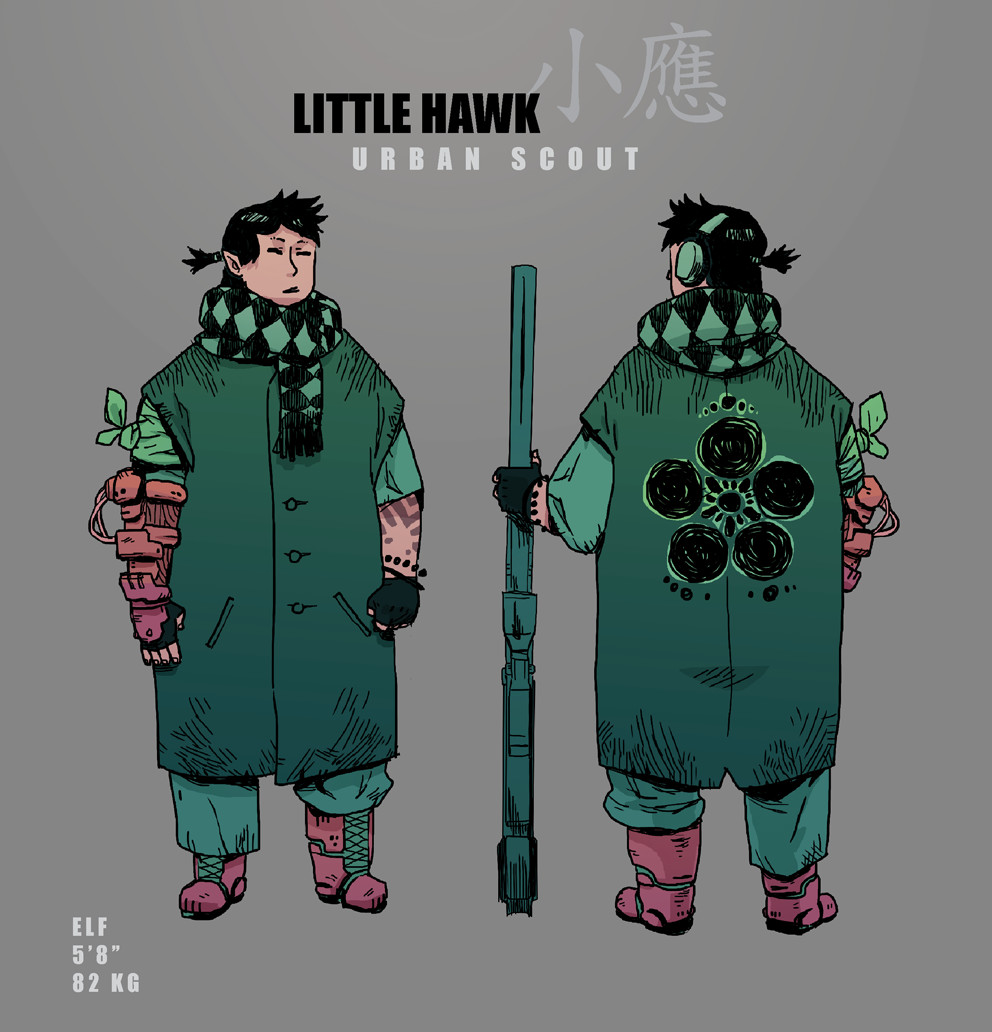 ArtStation - Little Hawk character