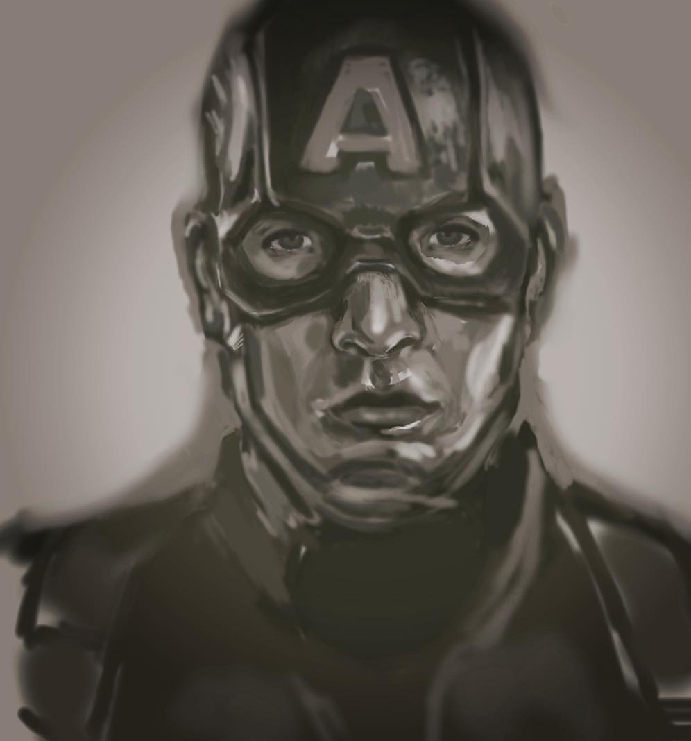 ArtStation - Captain America portrait