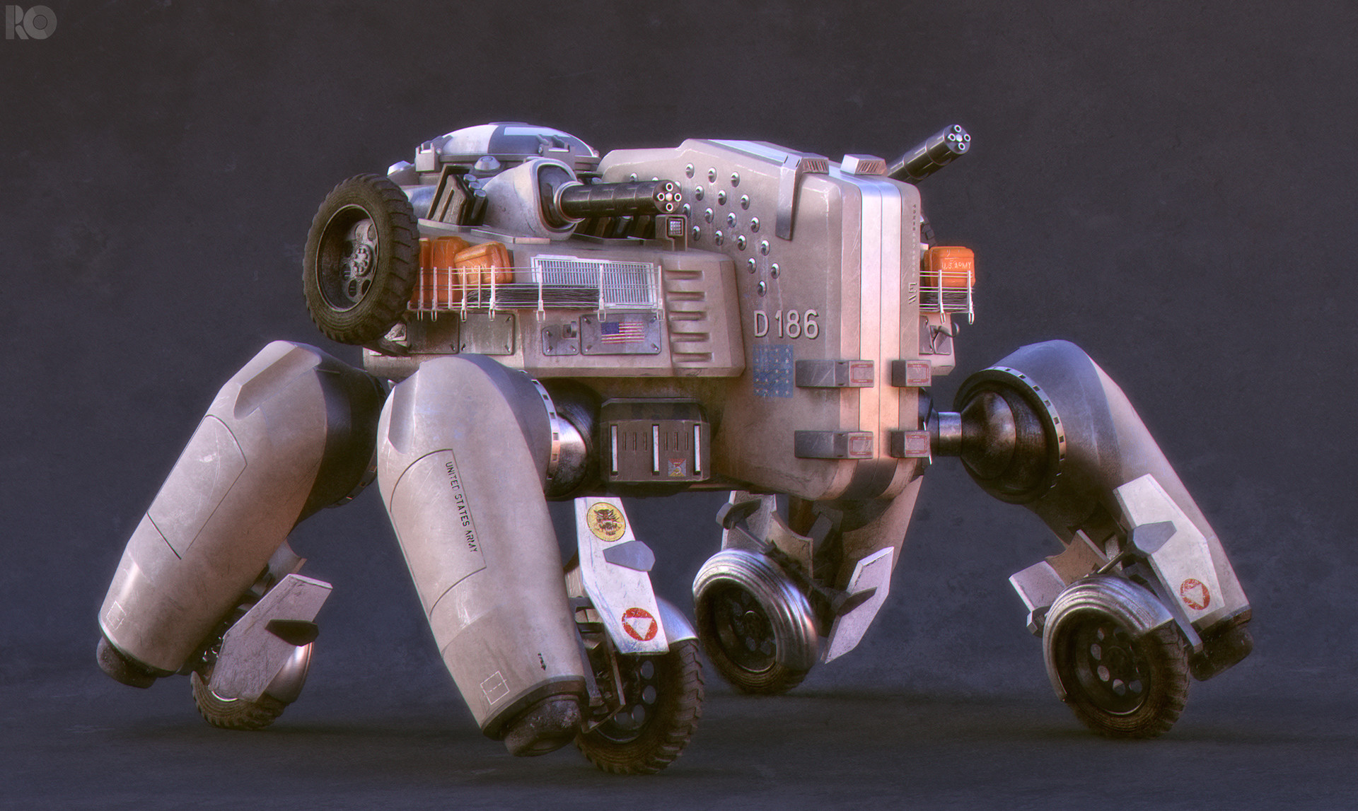 ArtStation - Vehicle : Spider Tank