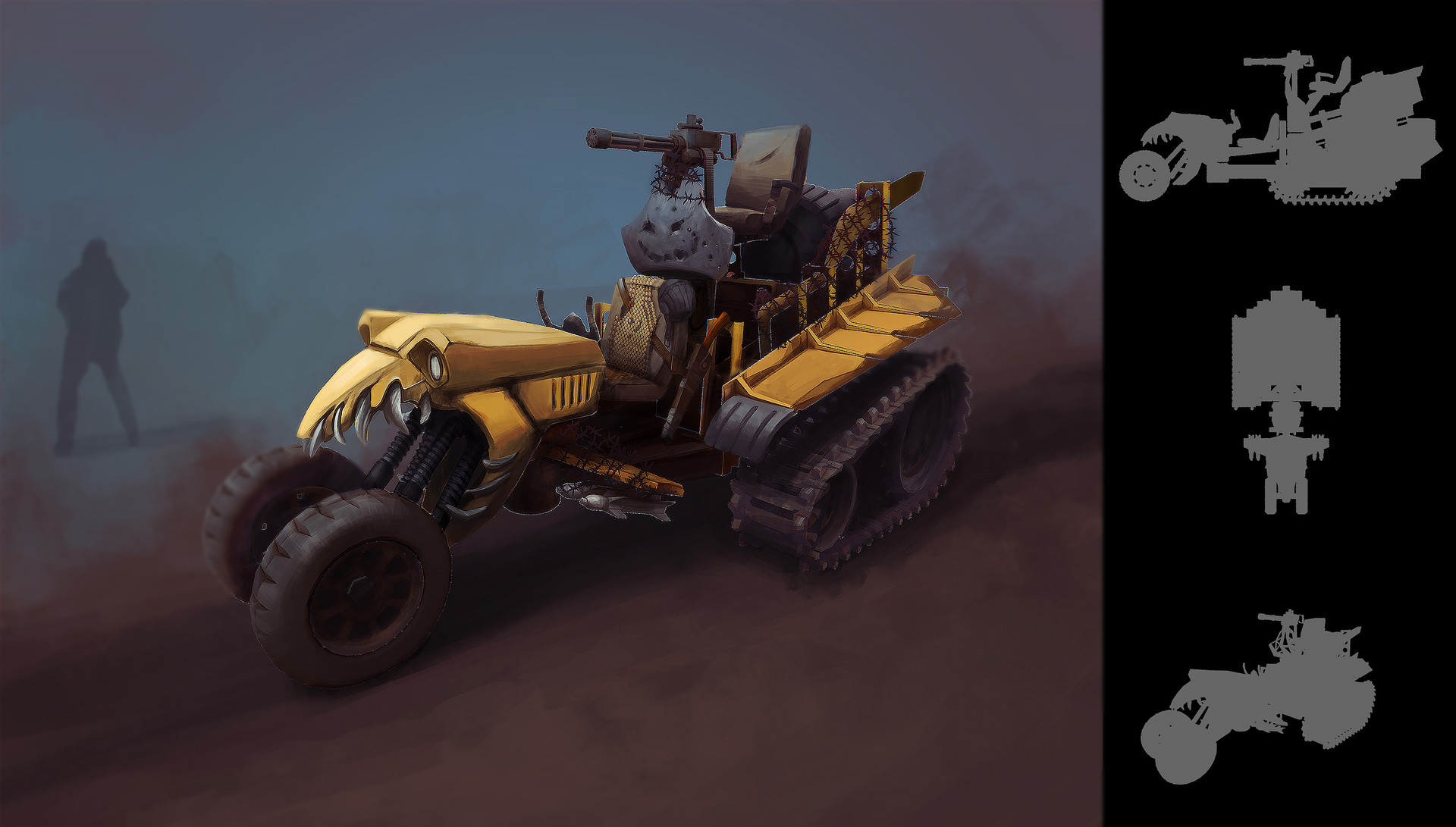 ArtStation - post apocalyptic car