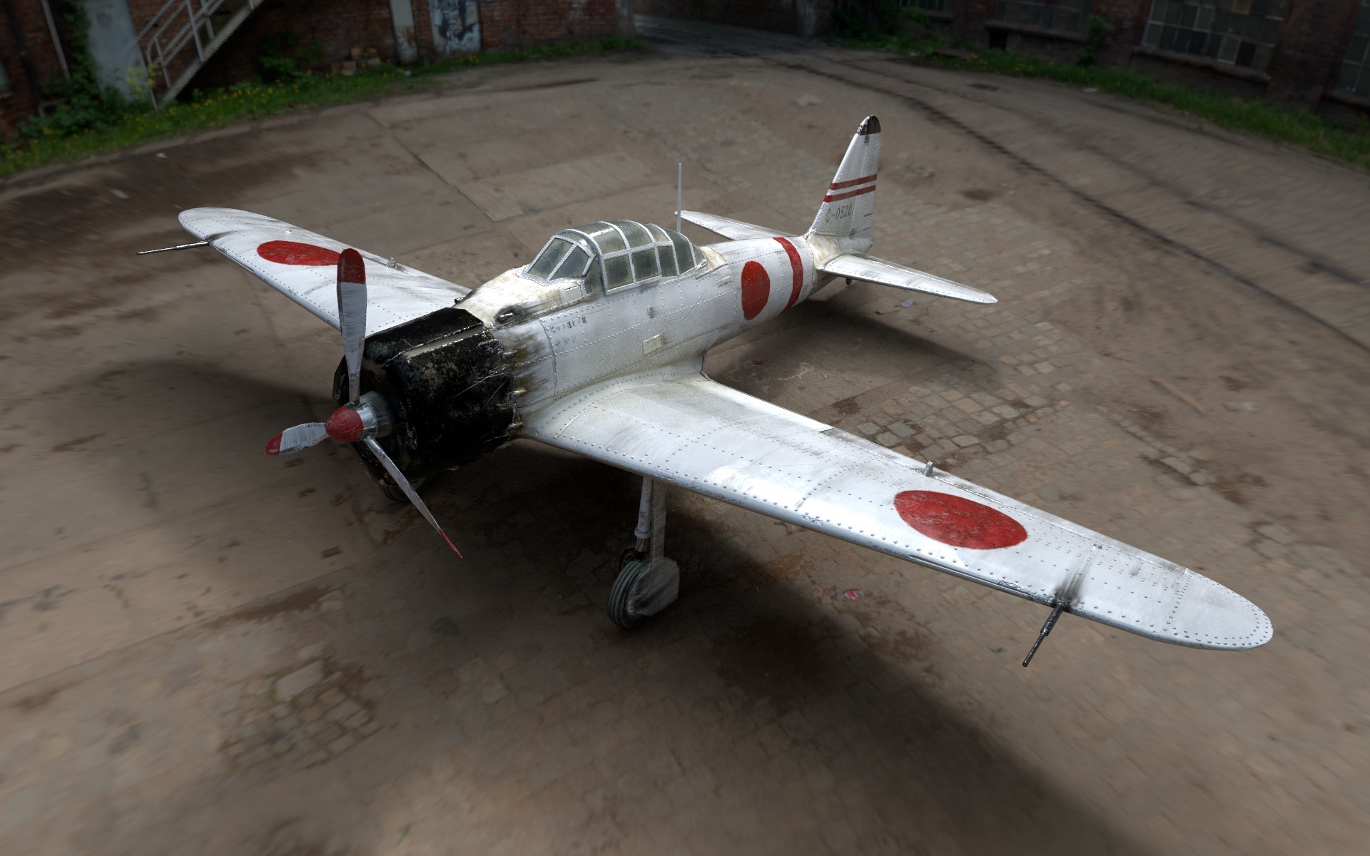 ArtStation - world war 2 airplane- Zero