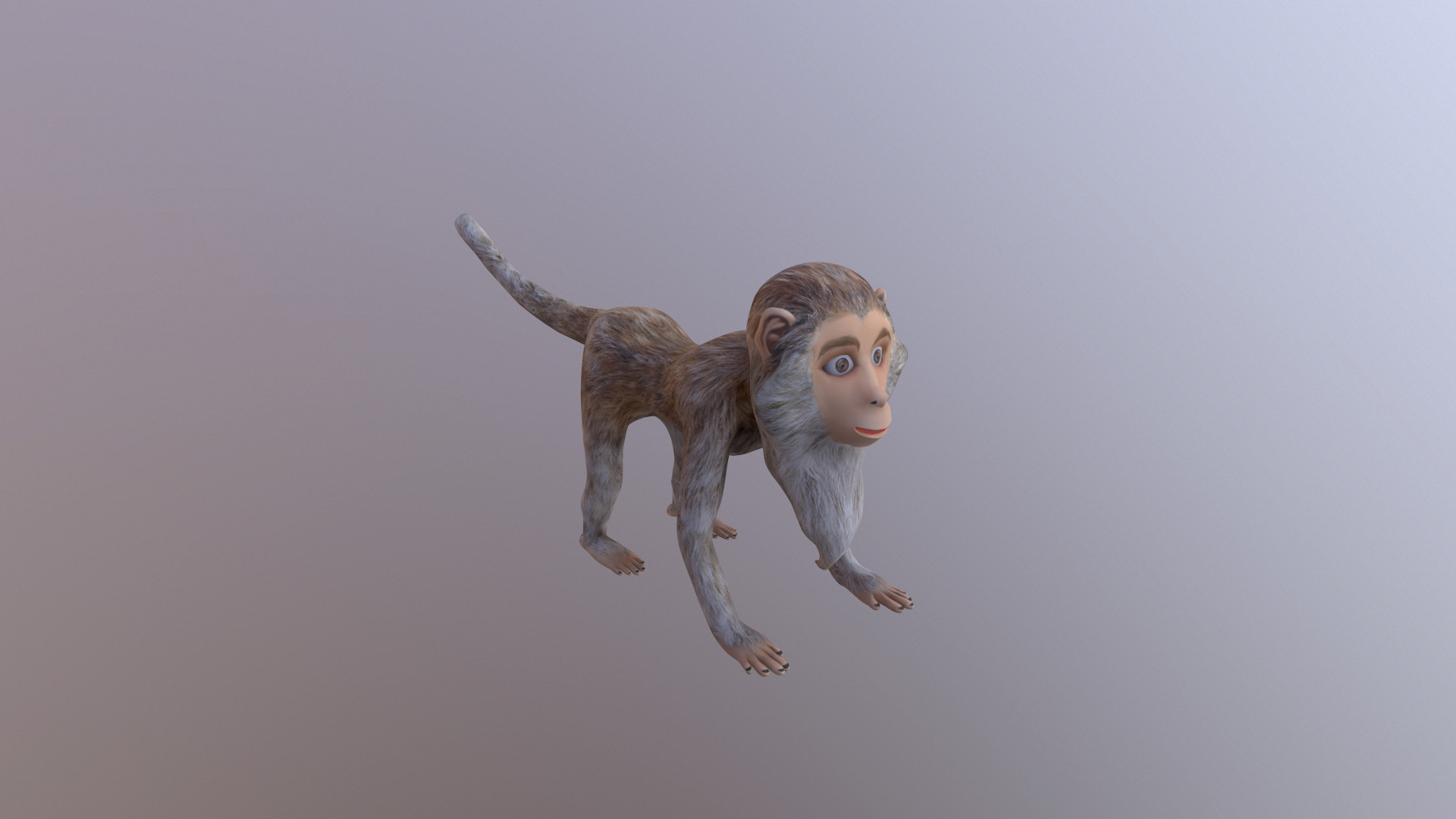 ArtStation - Monkey for mobile game.