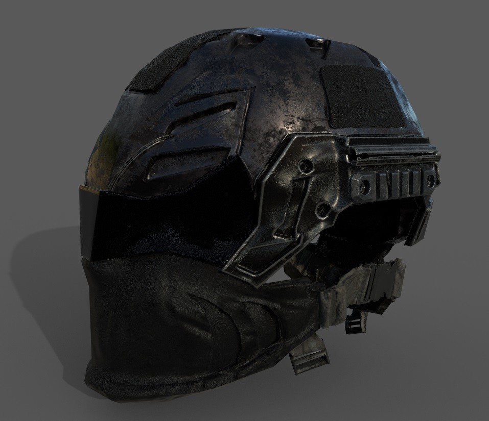 Michelle E. - 3D game asset: Helmet