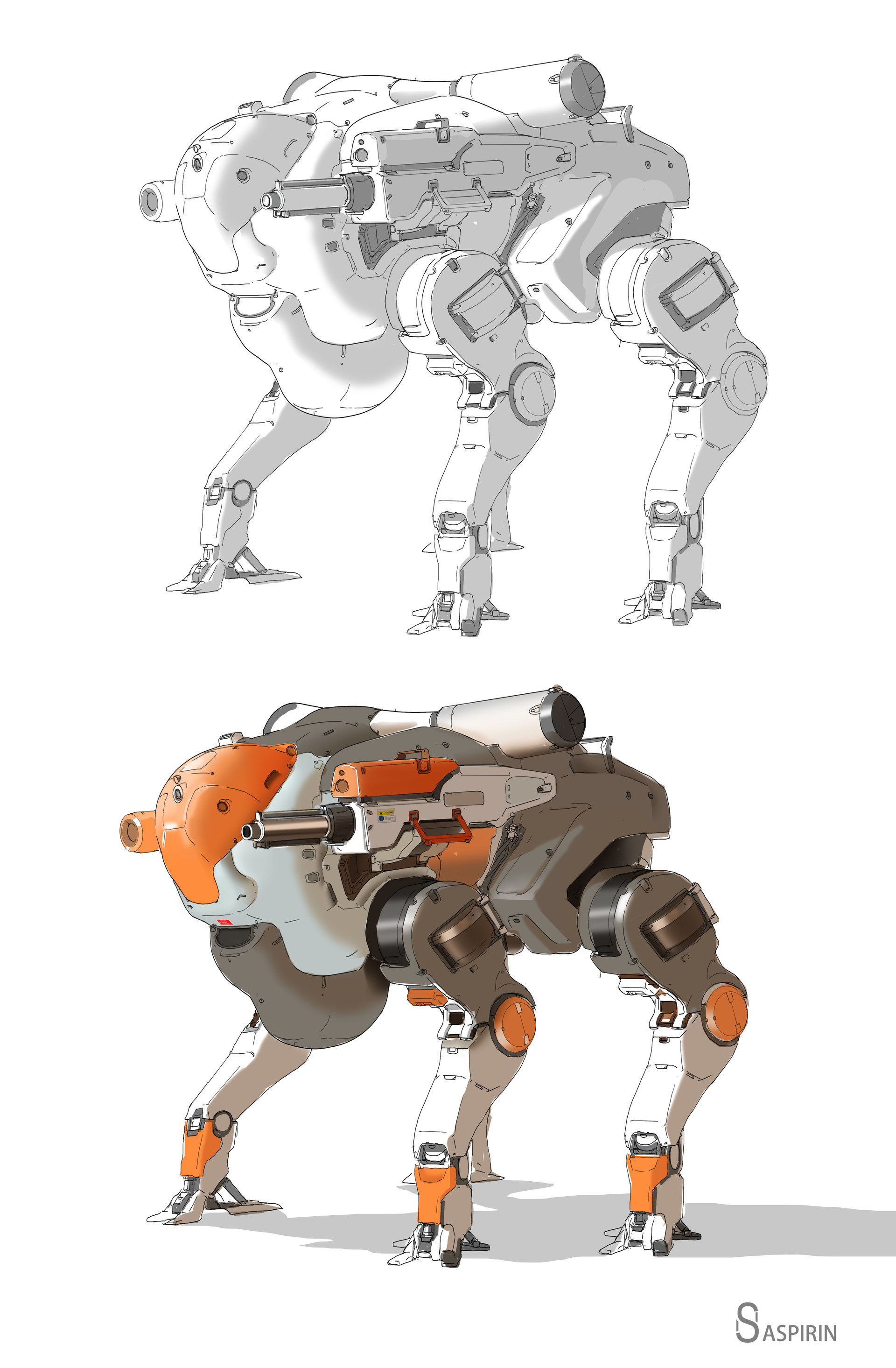 ArtStation - scifi mech