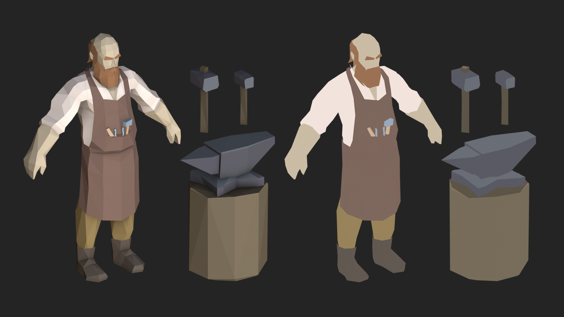 Dmitry Sviridenko - Blacksmith Low Poly