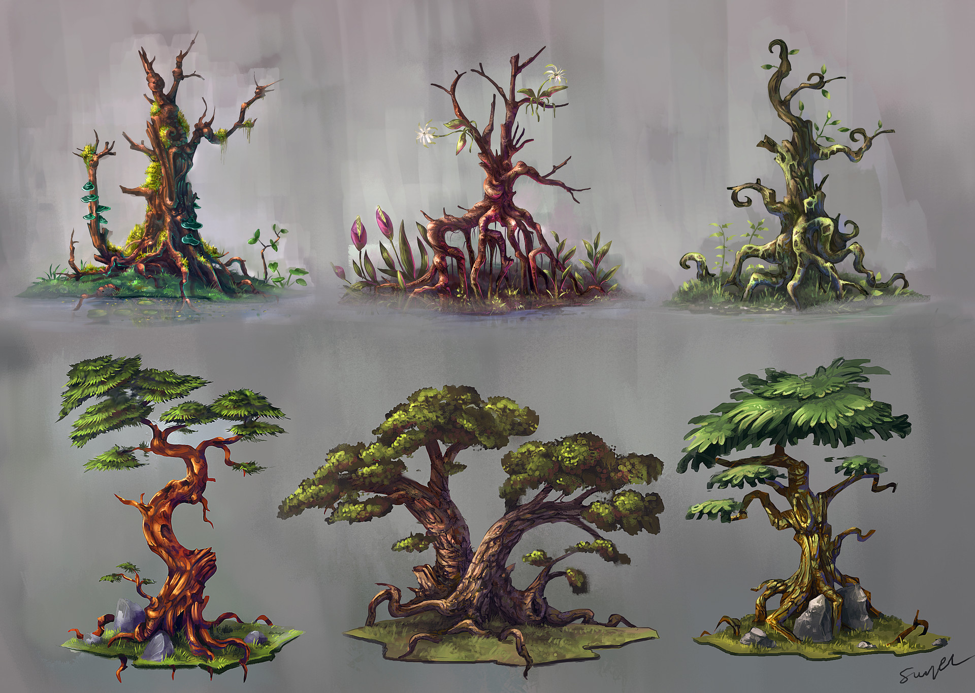 ArtStation - trees