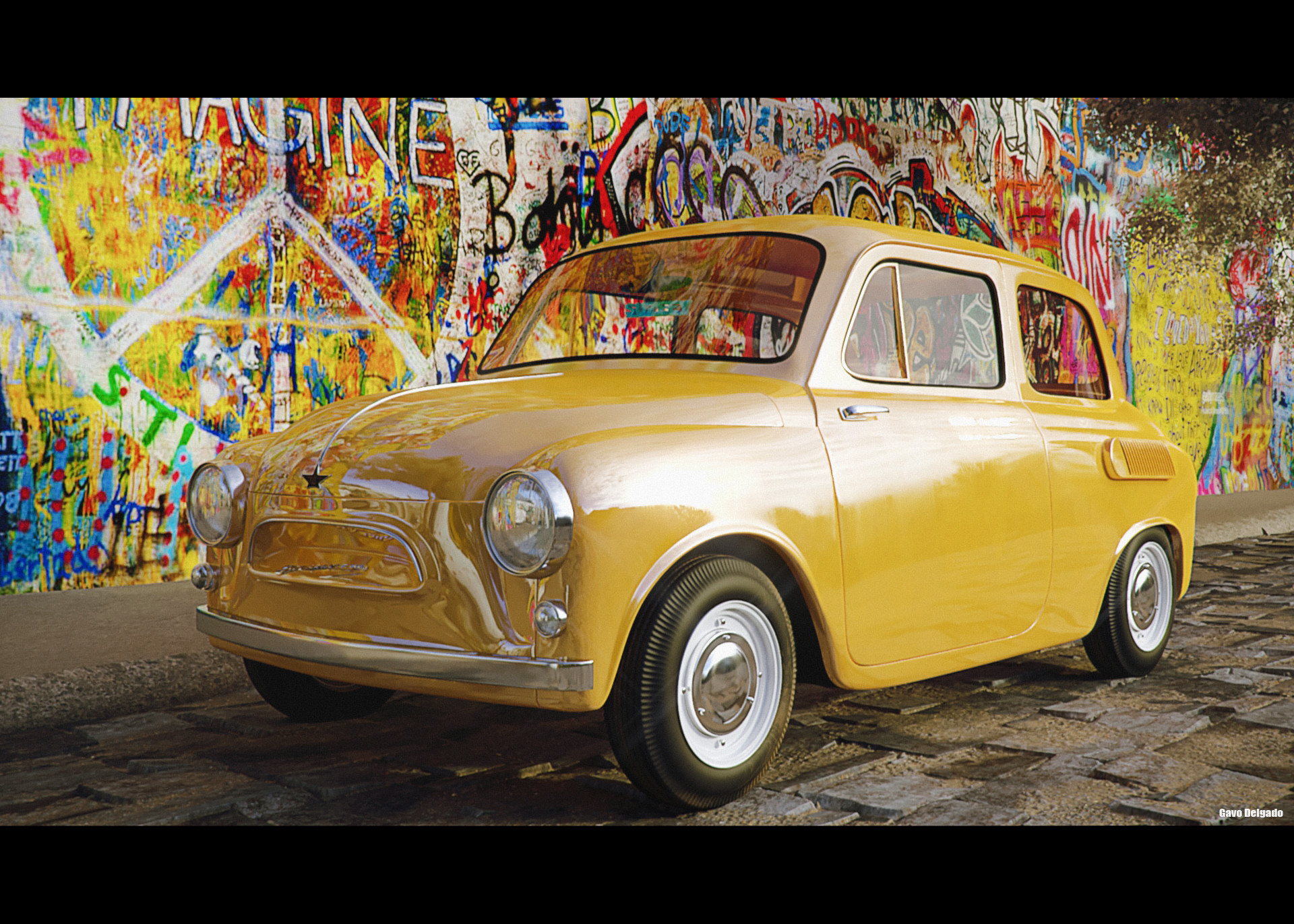 ArtStation - Yellow German Car