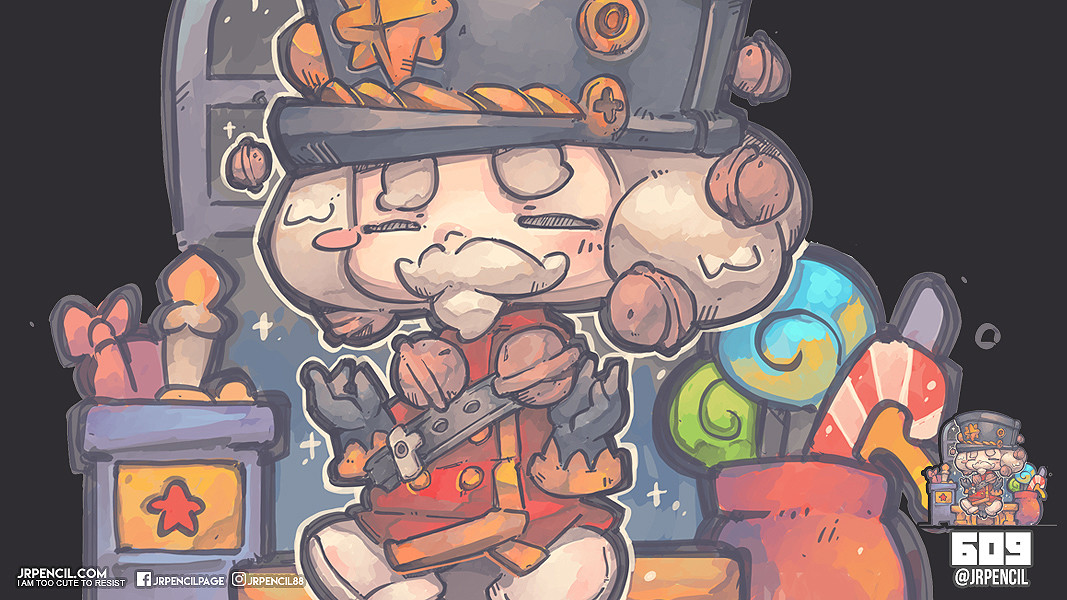 how to draw chibi zenyatta