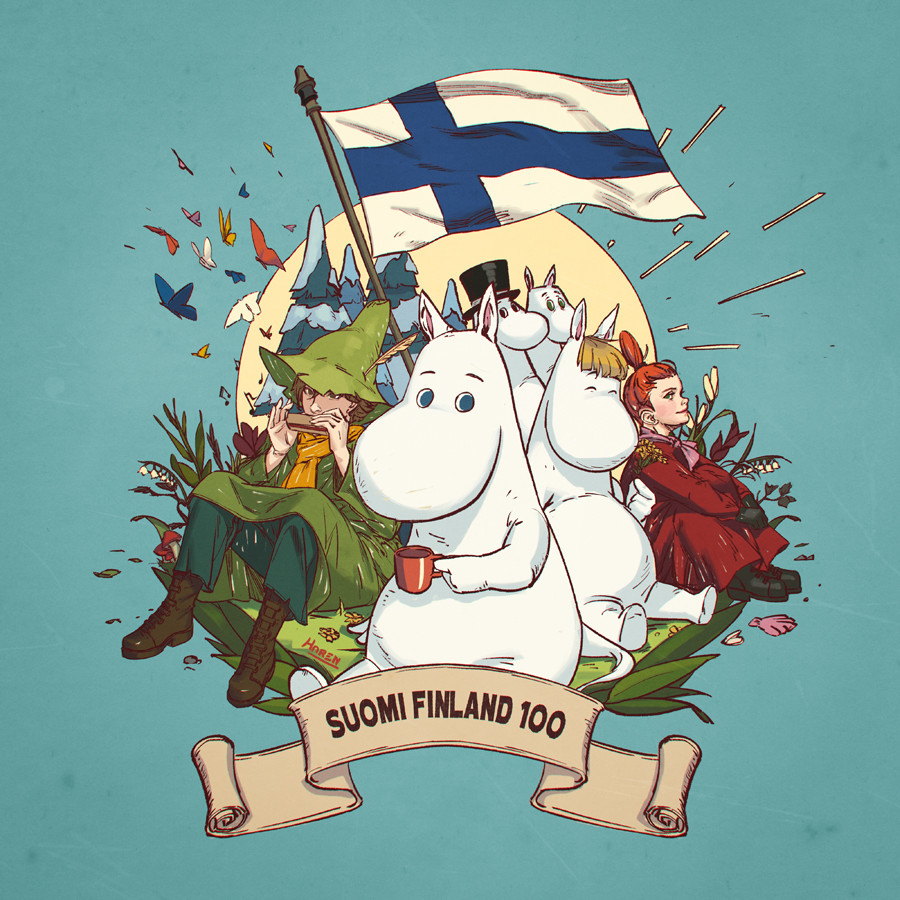 HAREN (Kim Han seul) - Suomi Finland 100 with Moomin