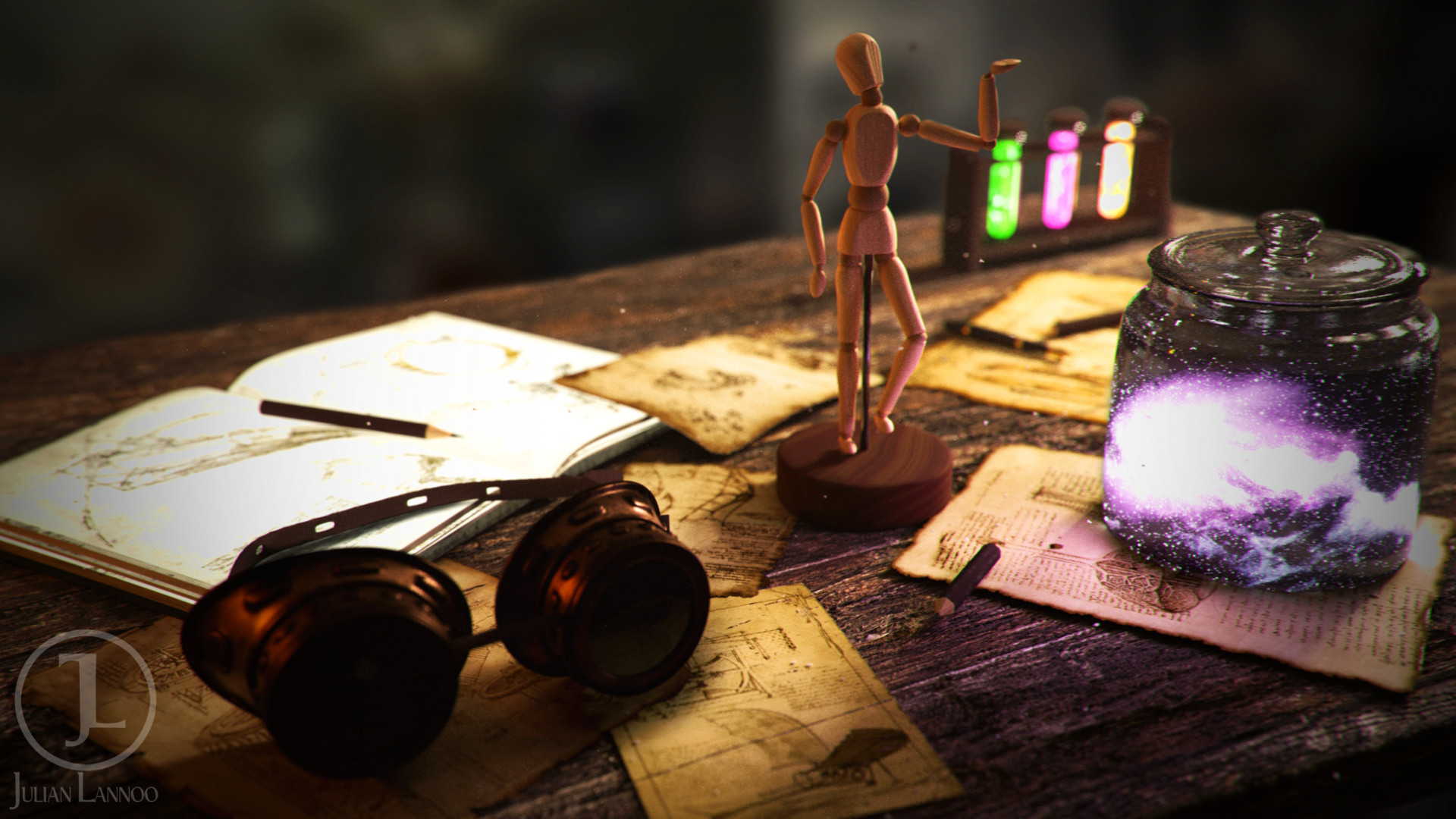 ArtStation - Inventor's Desk