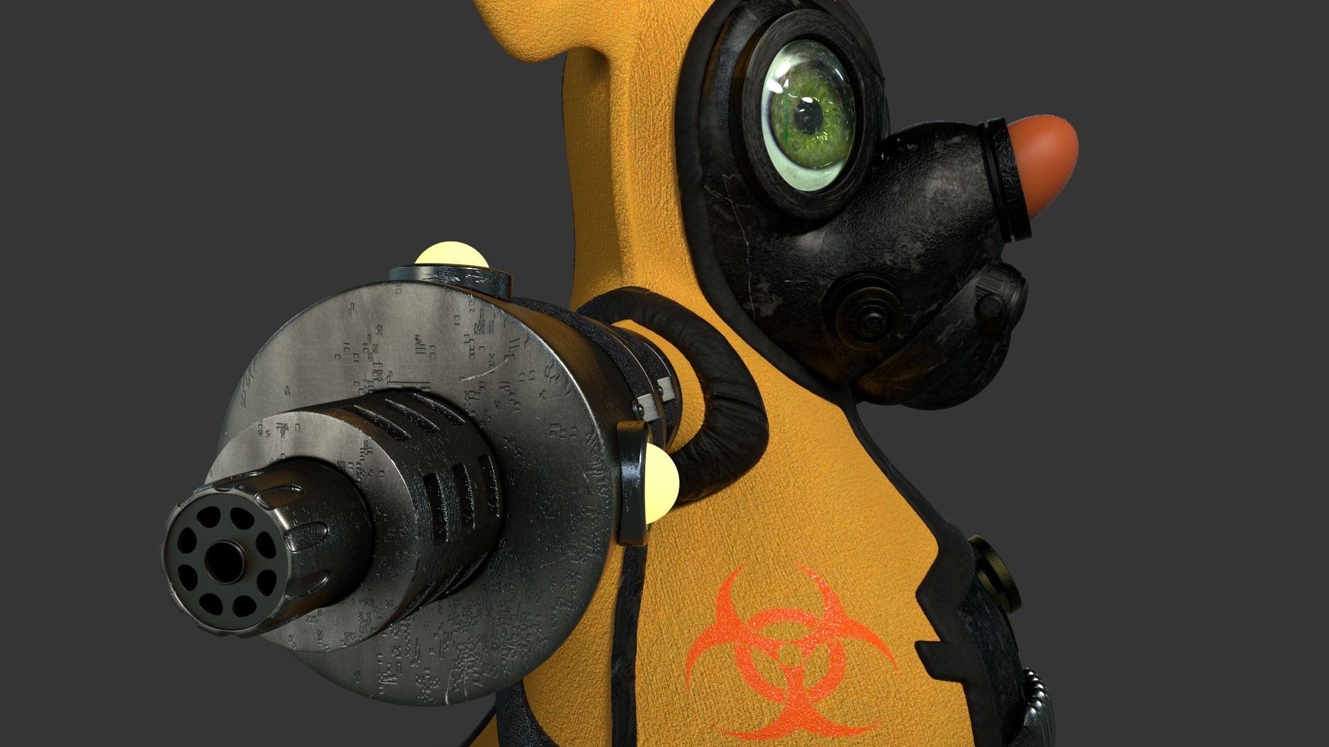 Chiang Kheng He - Hazmat Rat - Texturing and Modeling