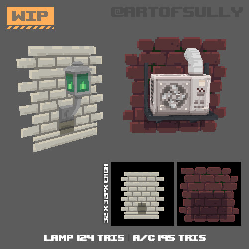 ArtStation - 3D Pixel-Art Wall Textures Demo (Commission)