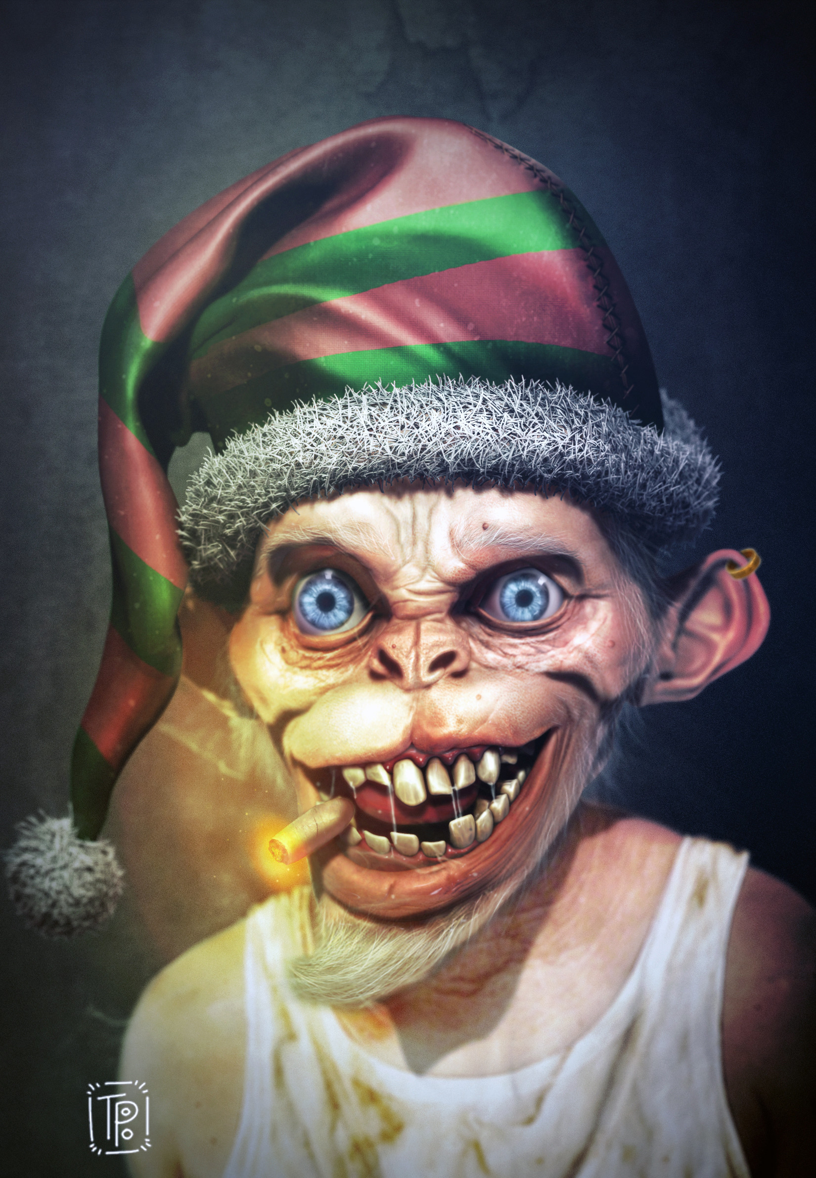 ArtStation - Elf Merry Christmas 2017