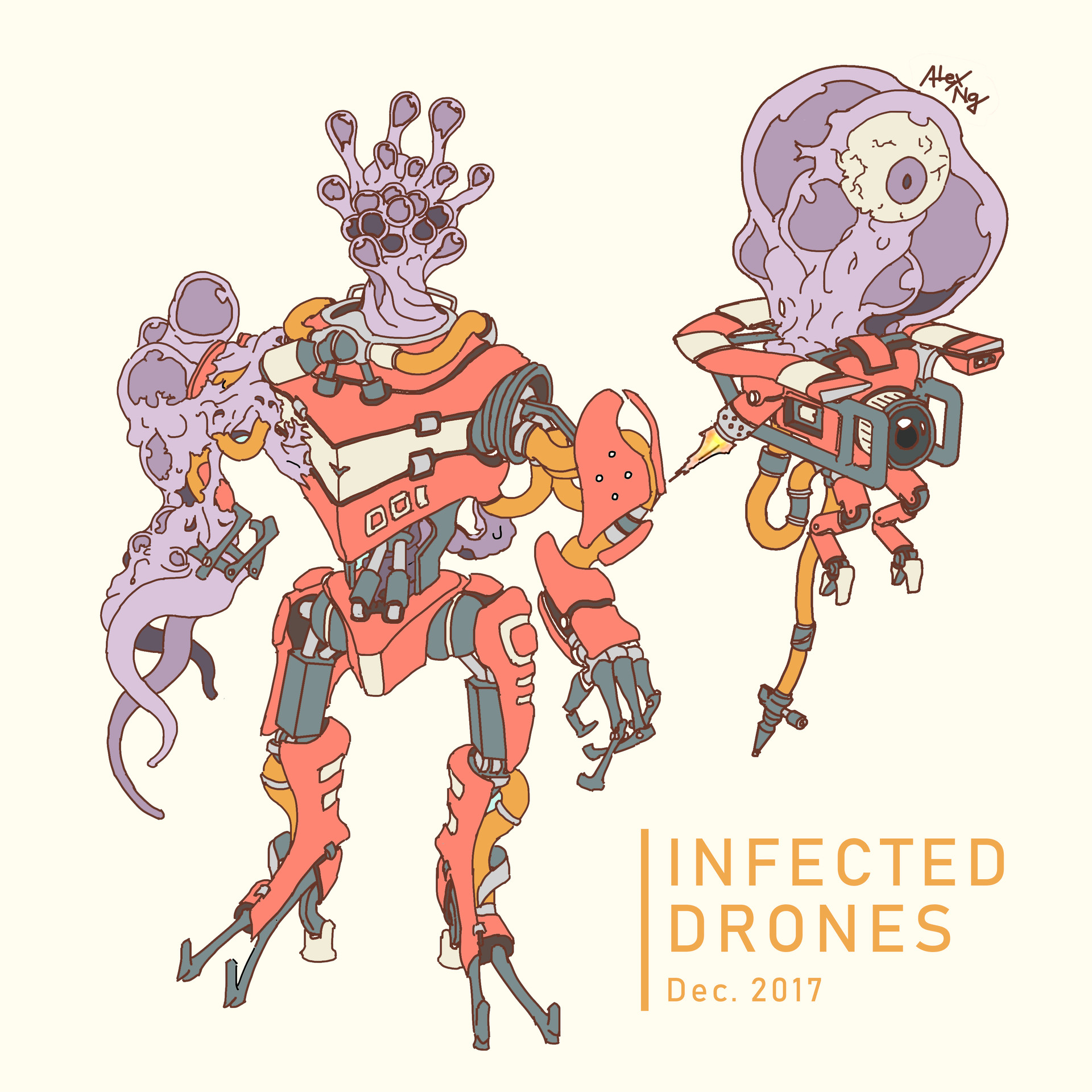 ArtStation - Infected Drones