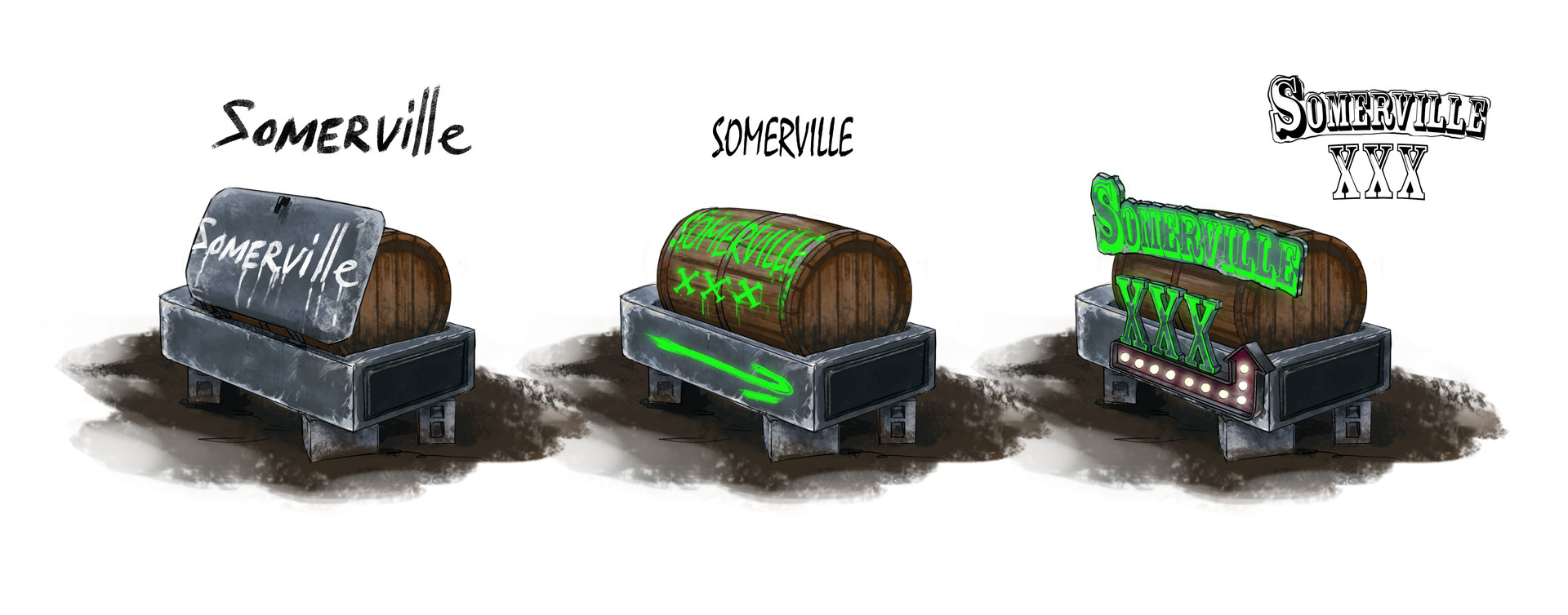 ArtStation - SS - Somerville Sign