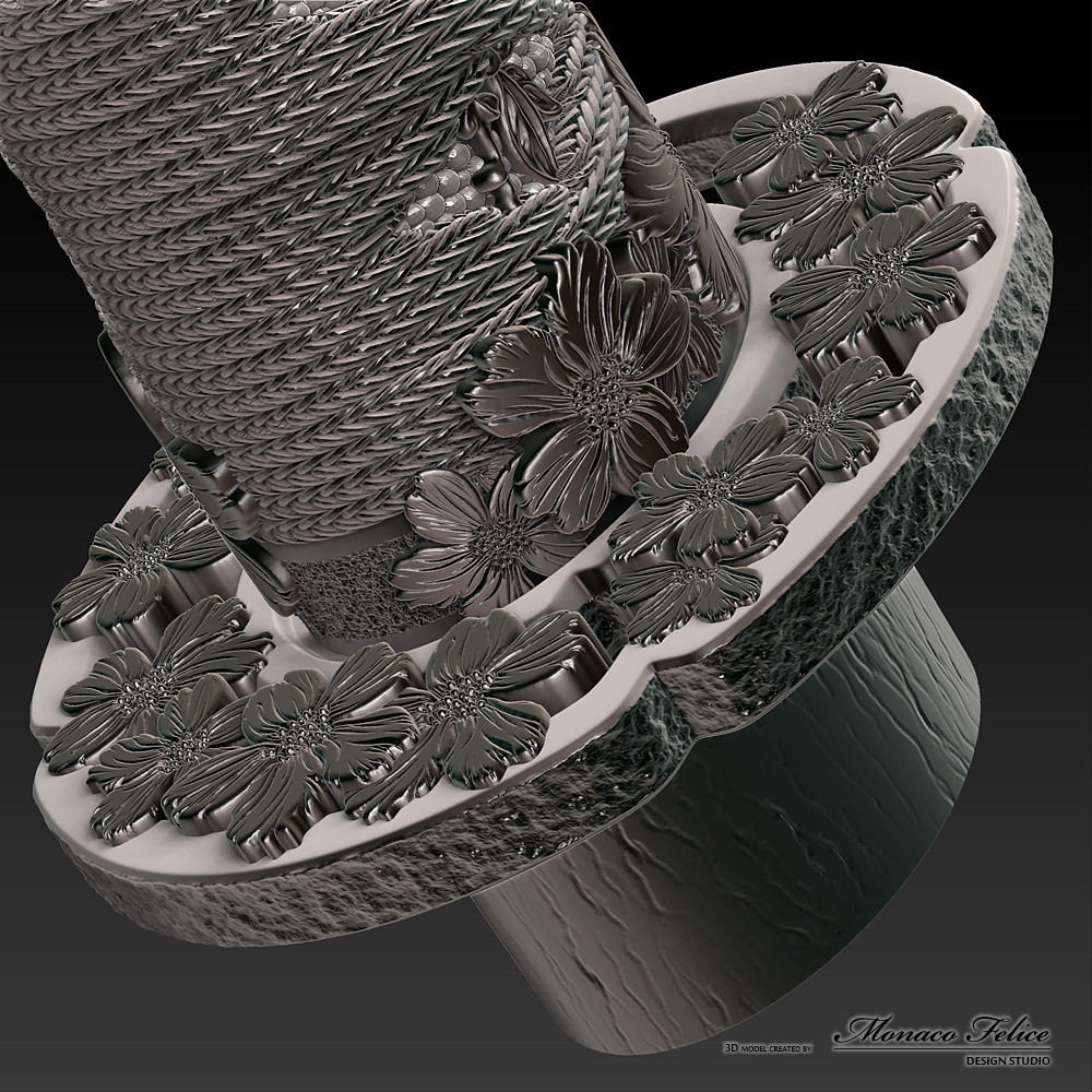 Design Studio "Monaco Felice" - Tanto. Exclusive 3D model of jewelry.