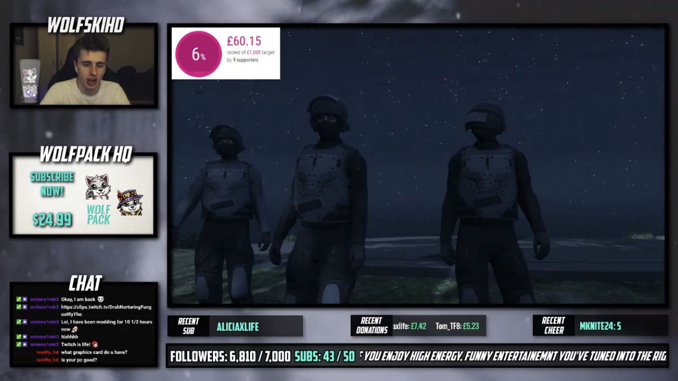 Matthew Stott - CallsignApache twitch.tv streamer layout flow graphic ...