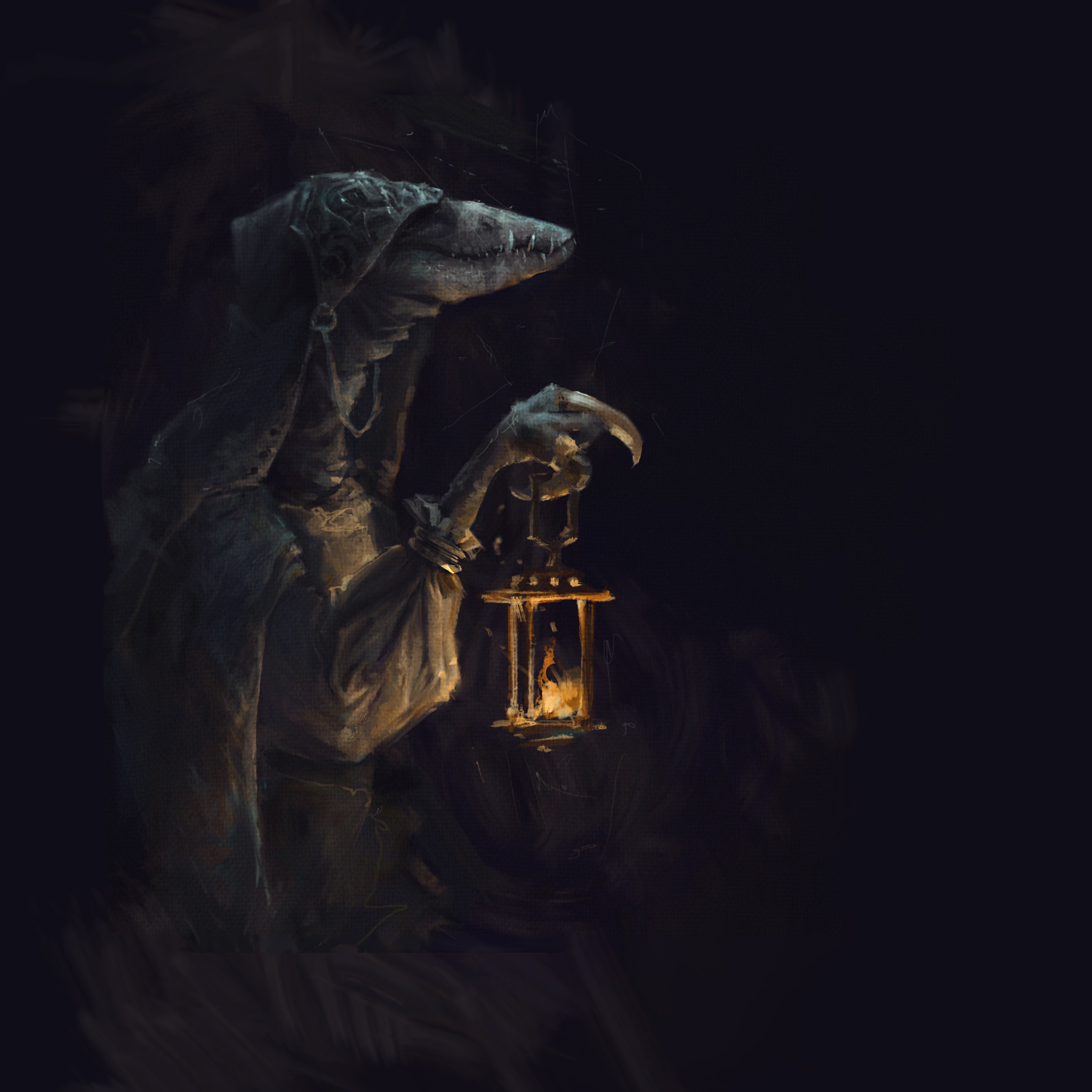 ArtStation - Reptile priest sketch
