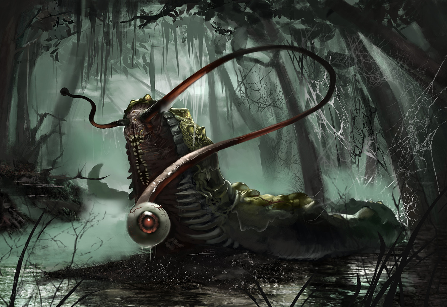 Swamp Monster by Tarik Boussekine : r/ImaginaryMonsters