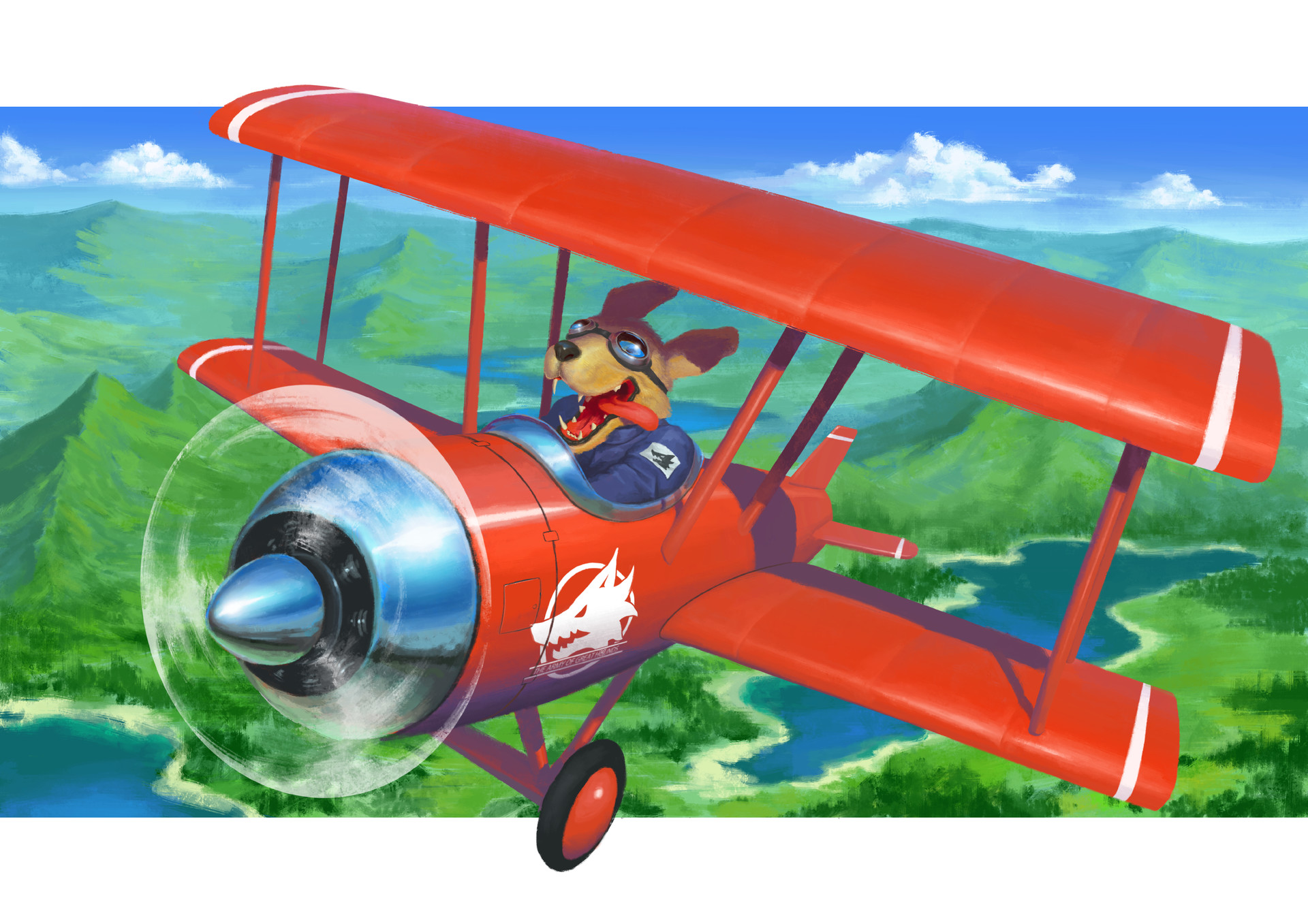 ArtStation - Flying Dog