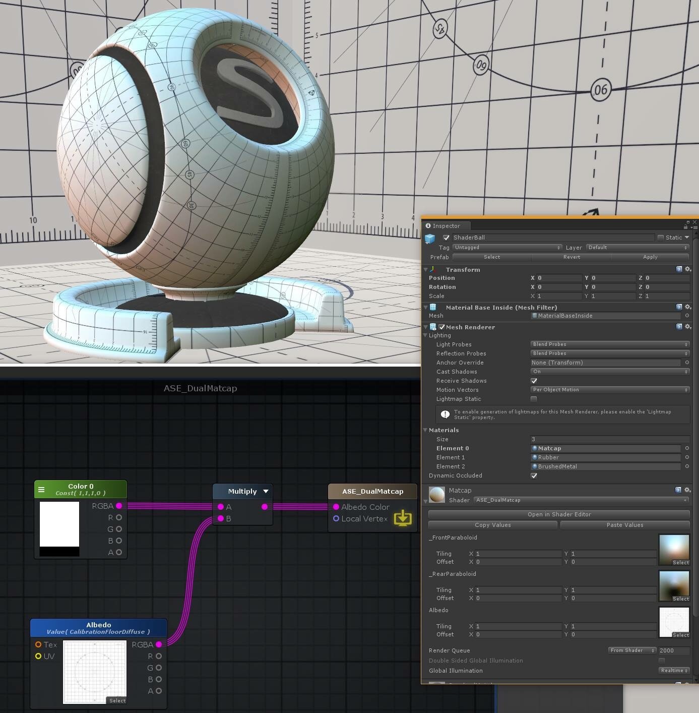 ArtStation - Dual matcap shader for mobile