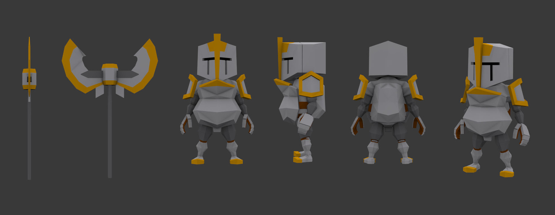 ArtStation - Low poly heavy knight