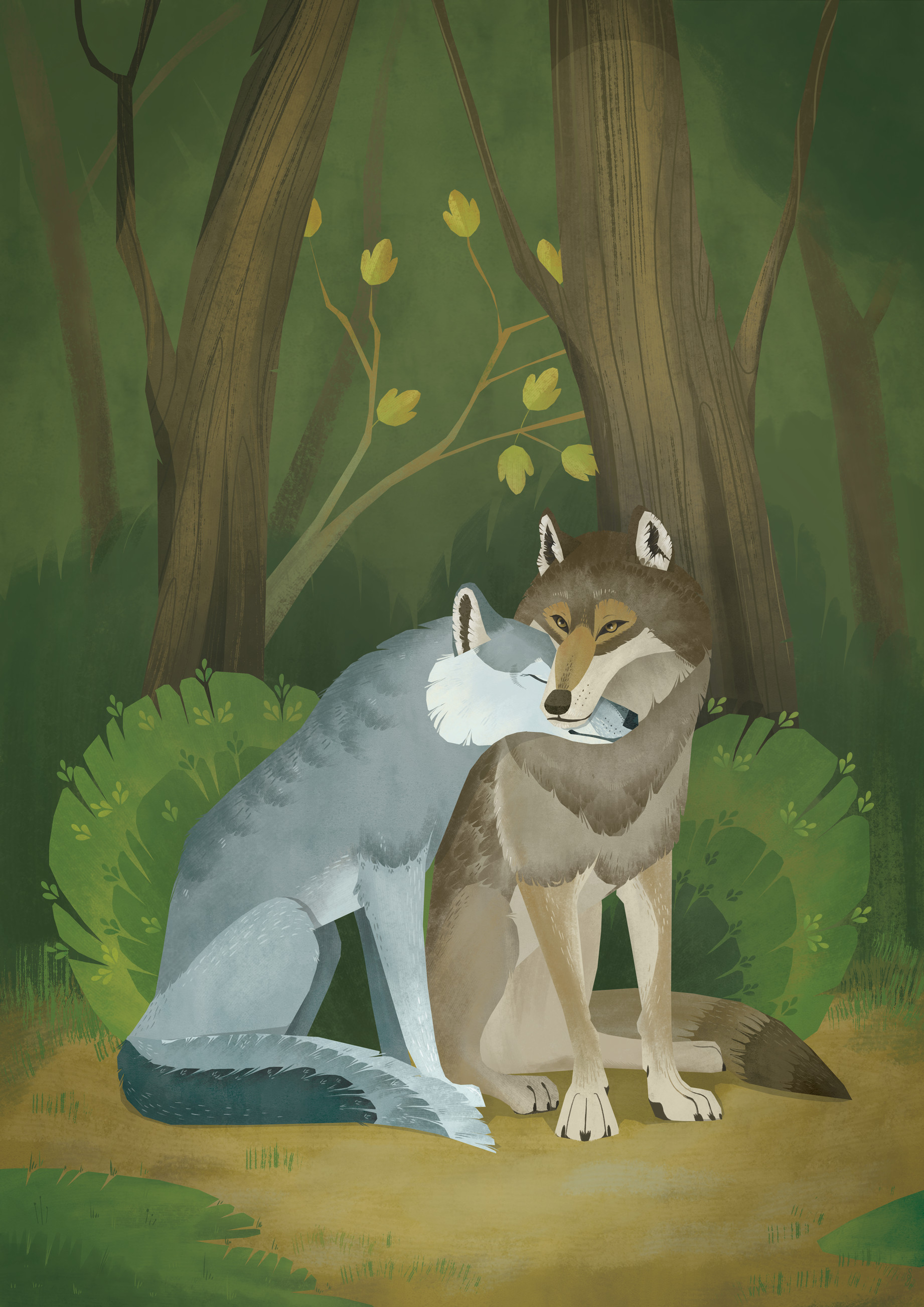 ArtStation - Wolves in Love