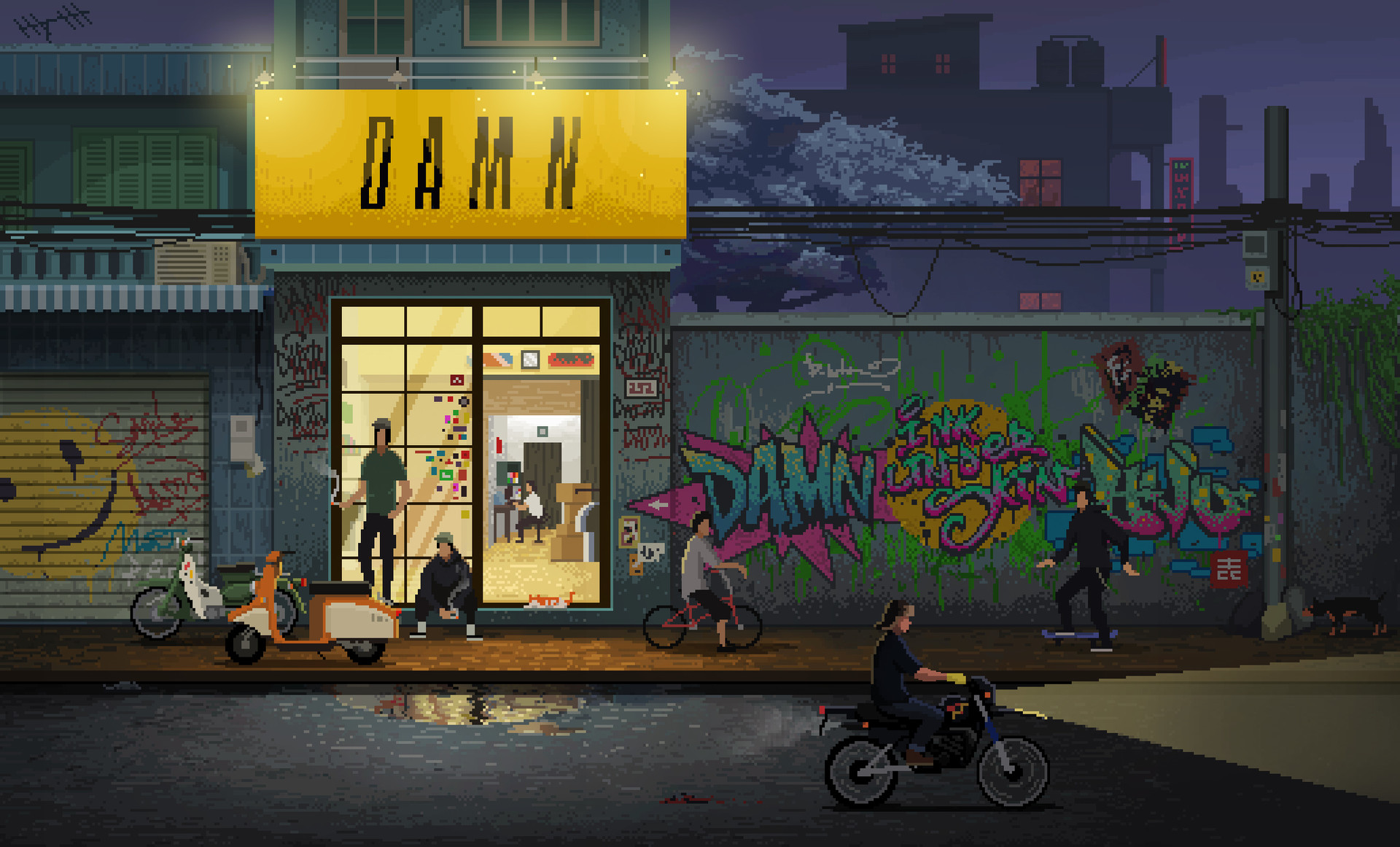 ArtStation - NIGHT LIFE SAIGON