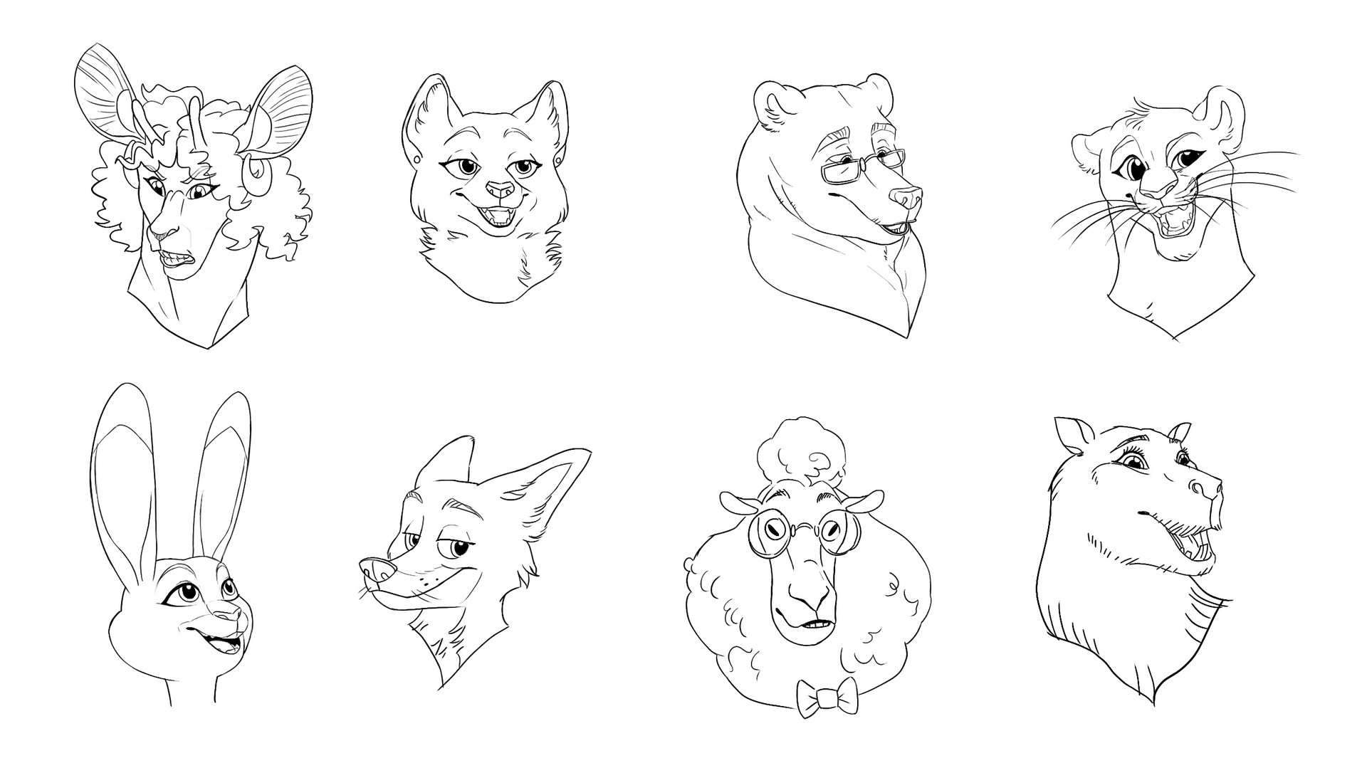 how to draw anthro fox head