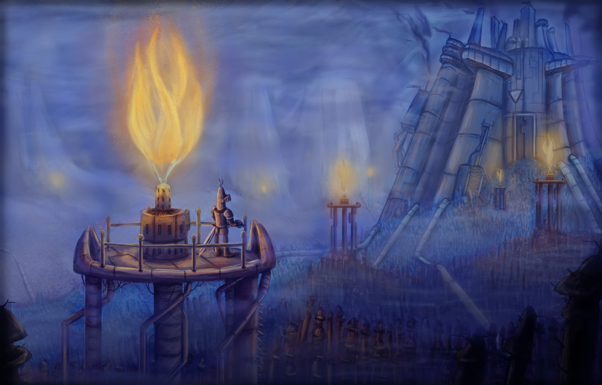 ArtStation - Overlooking the harrowed hinterland